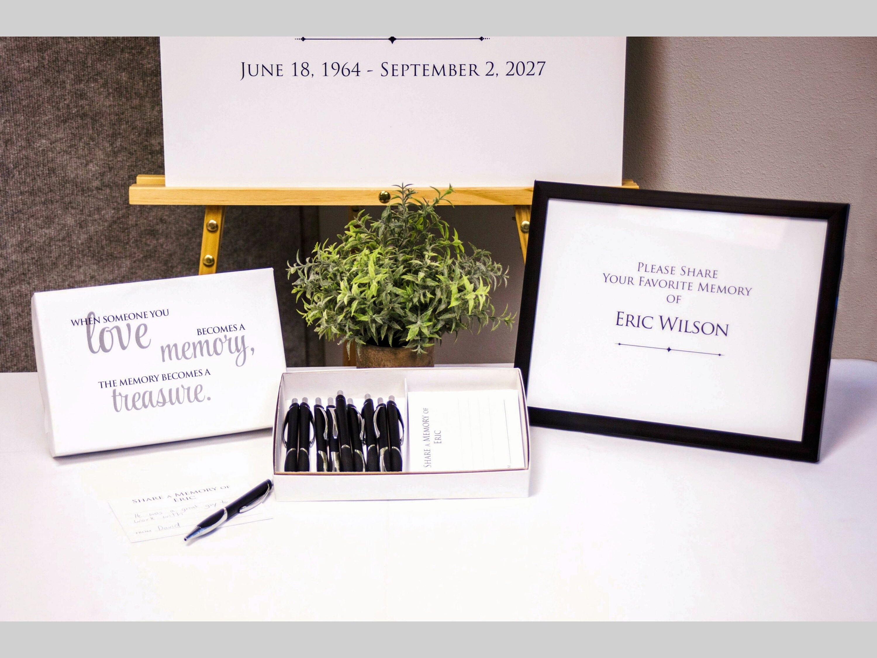 Celebration of Life Memory Table Kit in Four Designs next - Etsy