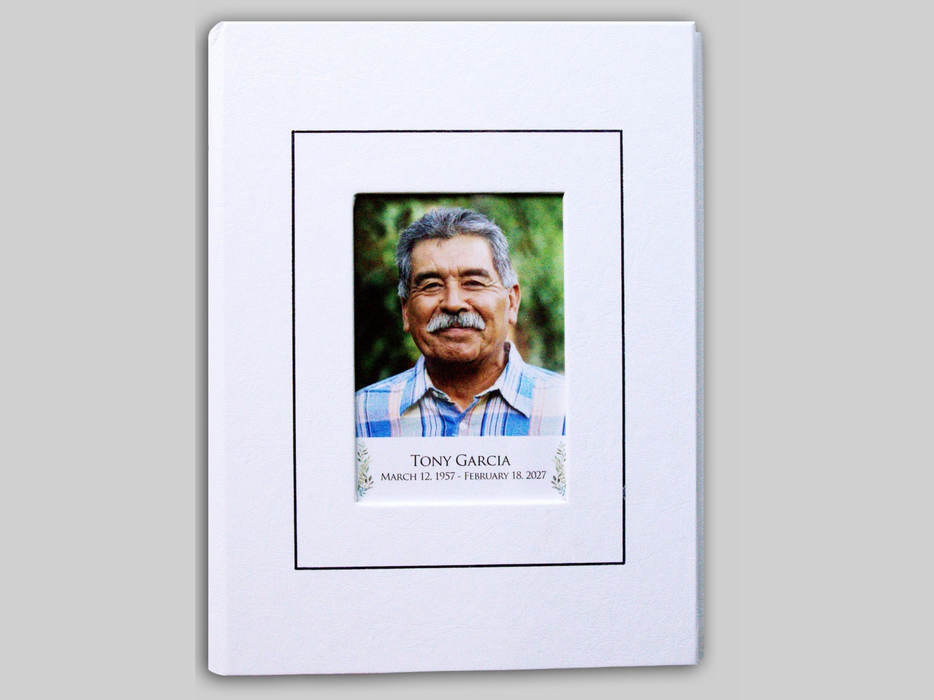 Funeral Guest Sign in Book, Life Celebration Register Book With Photo ...