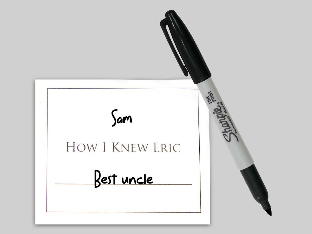 Celebration of Life Custom Name Tags – next Day Shipping - Etsy