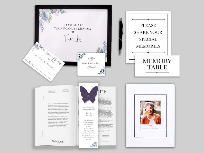 Celebration of Life Memory Table Kit in Four Designs next - Etsy