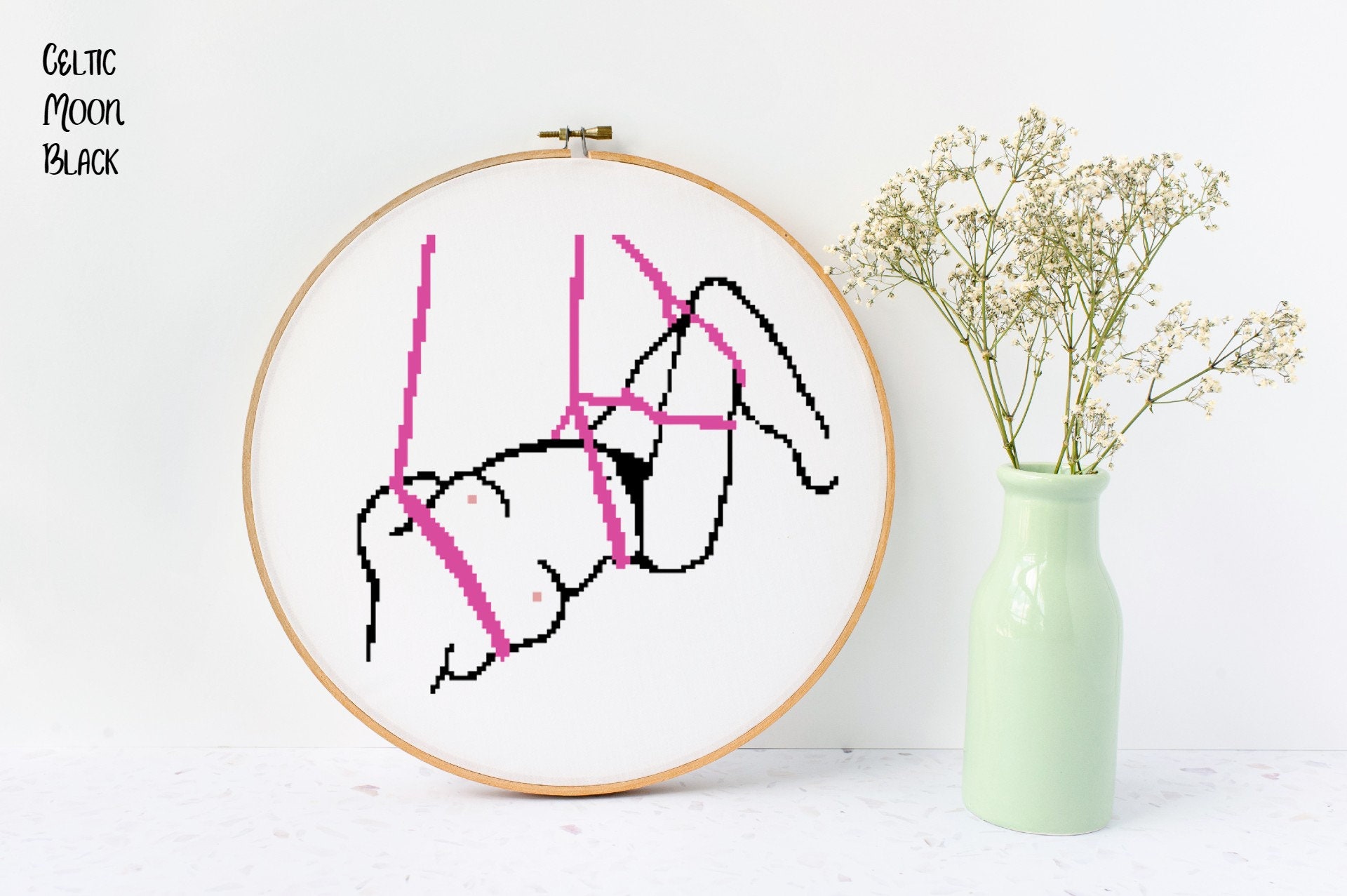 Shibari Bunny Cross Stitch Pattern Shibari Bdsm Submissive - Etsy