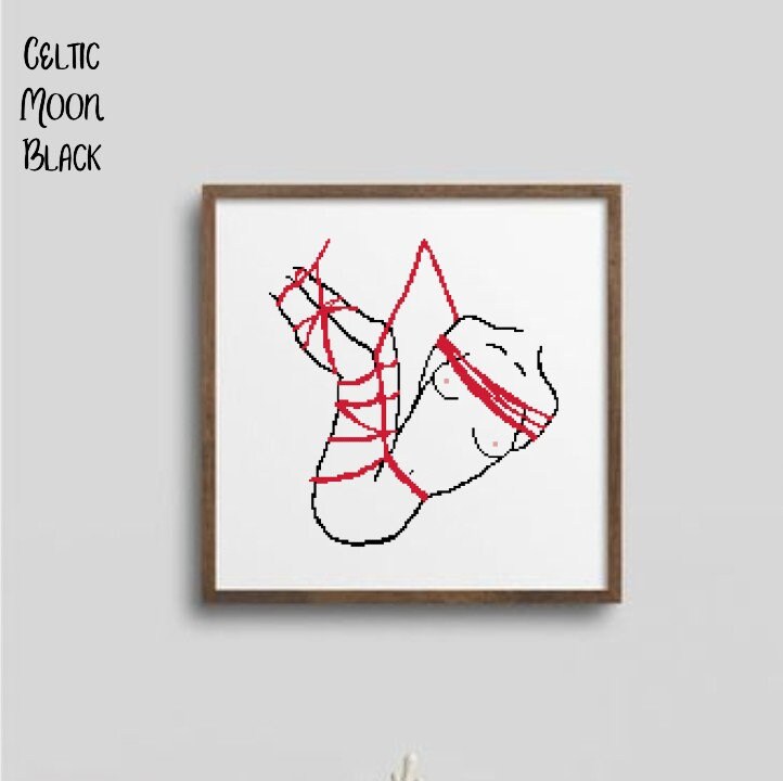 Bunny Cross Stitch Pattern, Shibari, Bdsm, Submissive, Cross Stitch ...