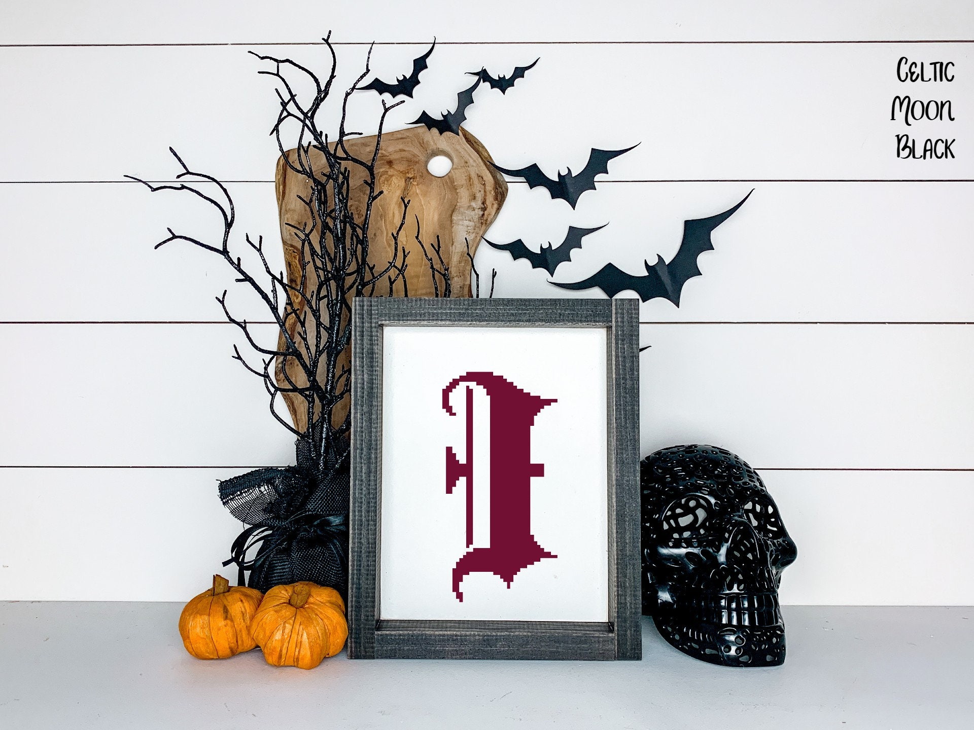 Letter I Cross Stitch Pattern Instant PDF Download Modern - Etsy