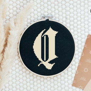 Letter Q Cross Stitch Pattern, Instant PDF Download, Modern, Cross ...