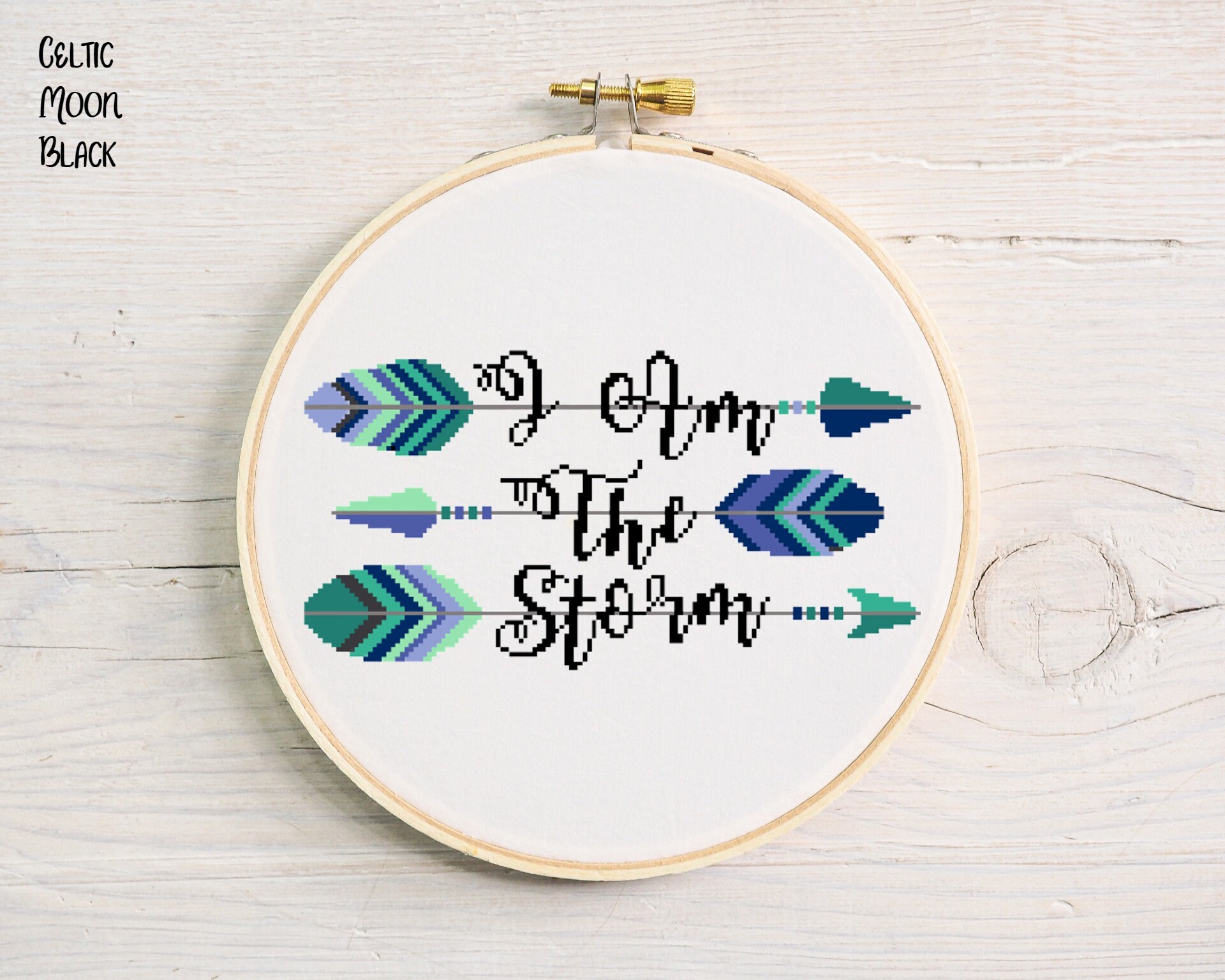 I Am the Storm Cross Stitch Pattern, PDF Download, Modern, Cross Stitch ...