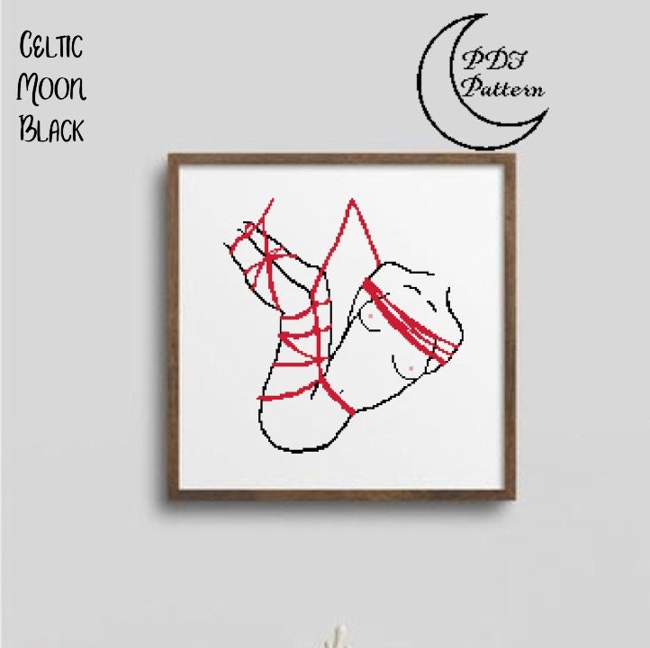 Bunny Cross Stitch Pattern, Shibari, Bdsm, Submissive, Cross Stitch ...