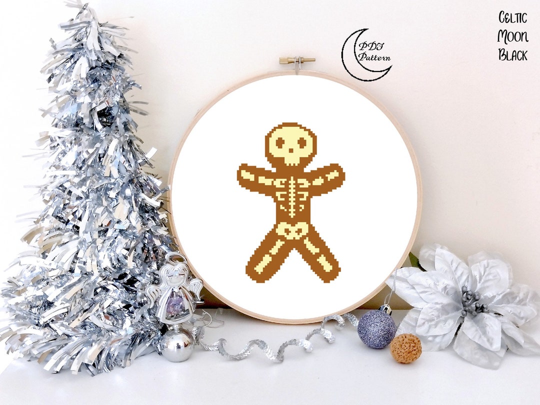 Gingerbread Man Cross Stitch Pattern, Christmas, PDF, Cross Stitch ...