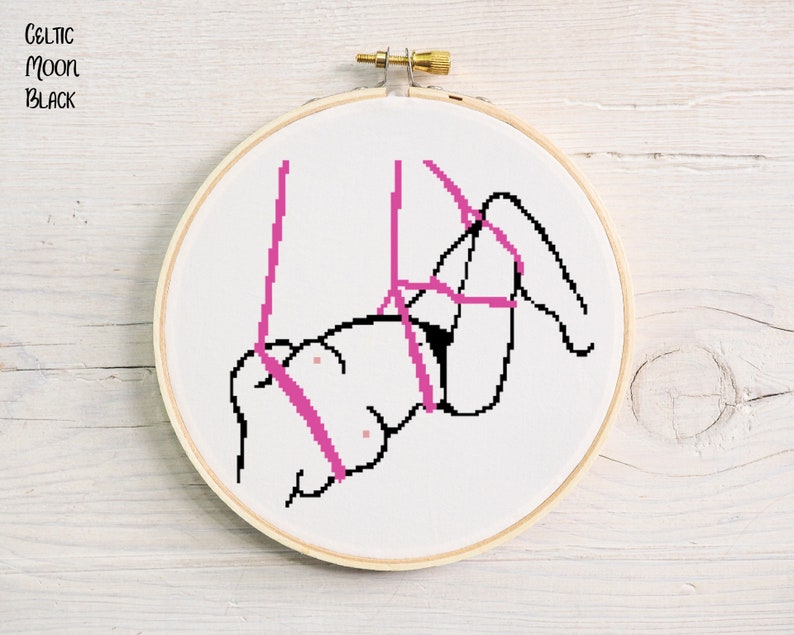 Shibari Bunny Cross Stitch Pattern Shibari Bdsm Submissive - Etsy
