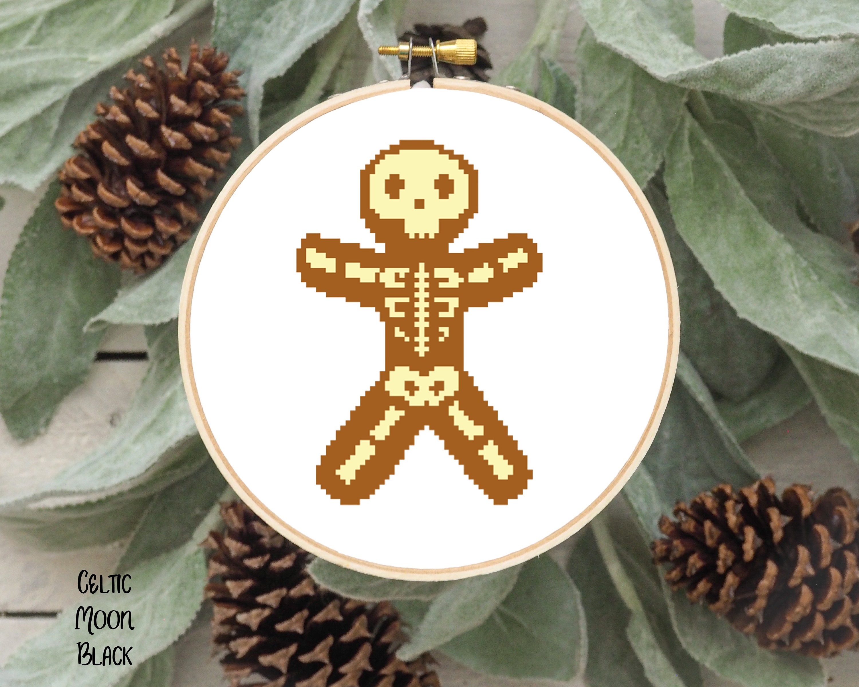 Gingerbread Man Cross Stitch Pattern Christmas PDF Cross - Etsy