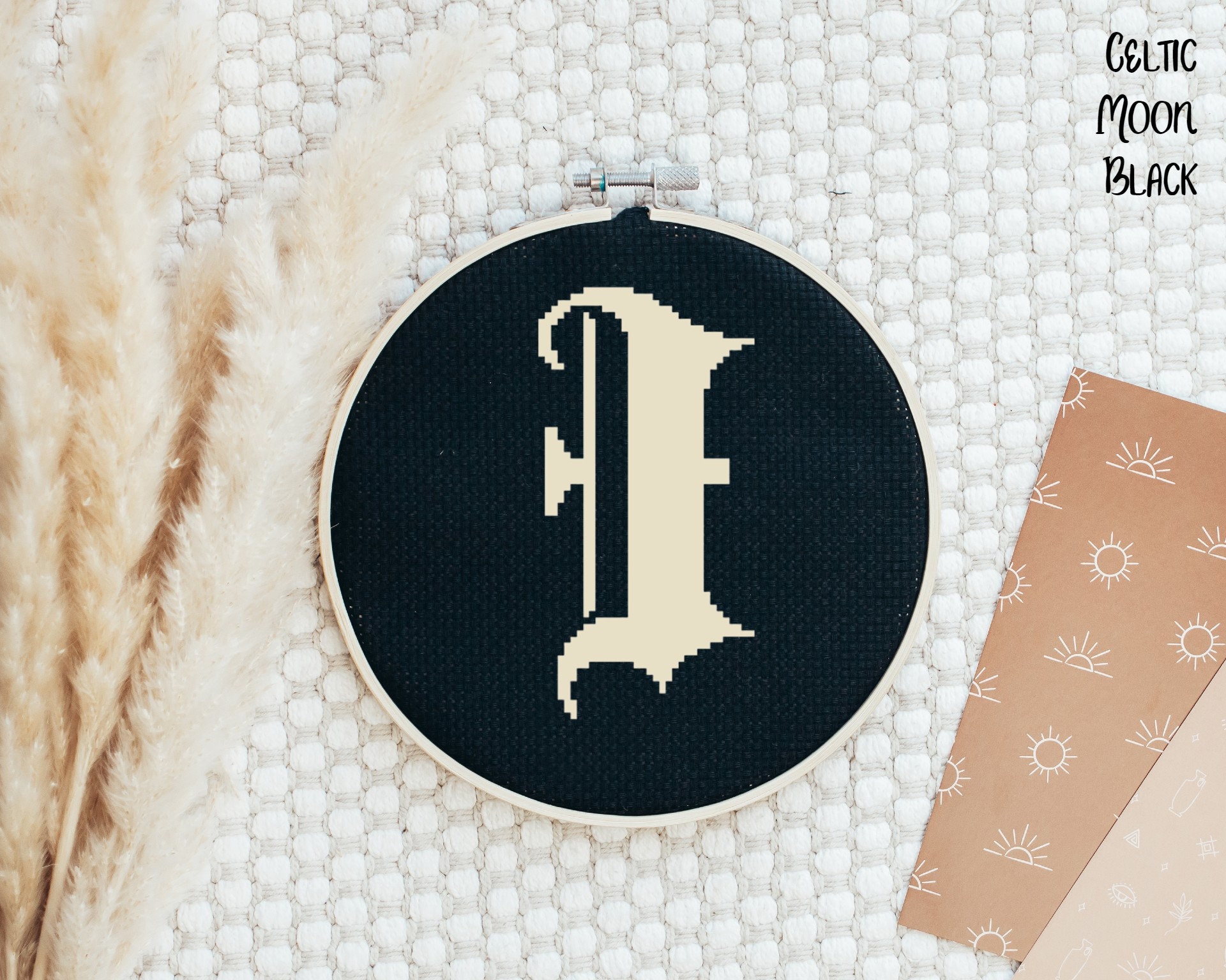 Letter I Cross Stitch Pattern Instant PDF Download Modern - Etsy