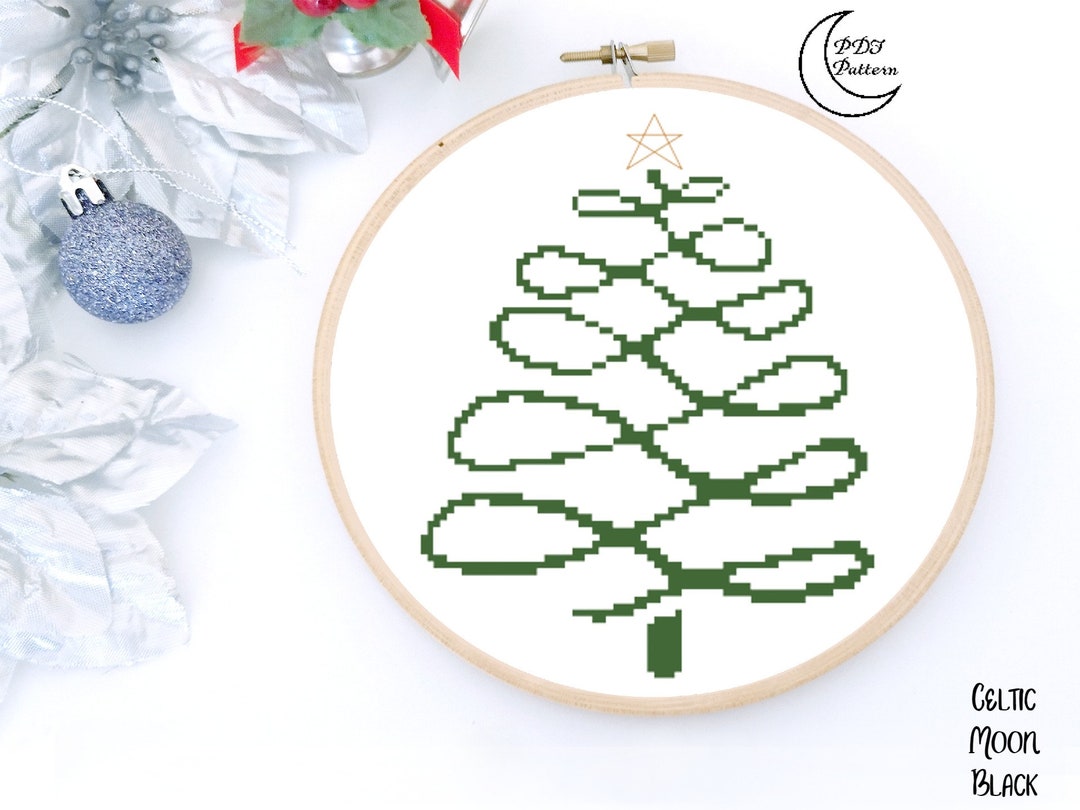 Loopy Tree Cross Stitch Pattern, Christmas, PDF, Cross Stitch, Pattern ...