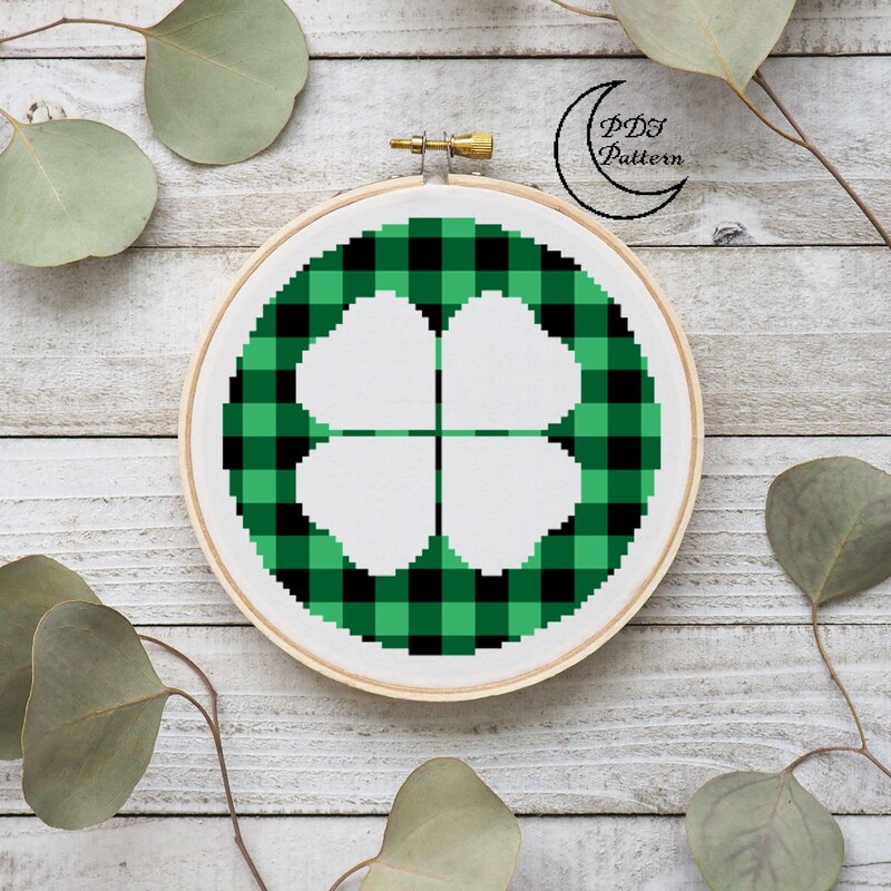 Clover Cross Stitch - Etsy