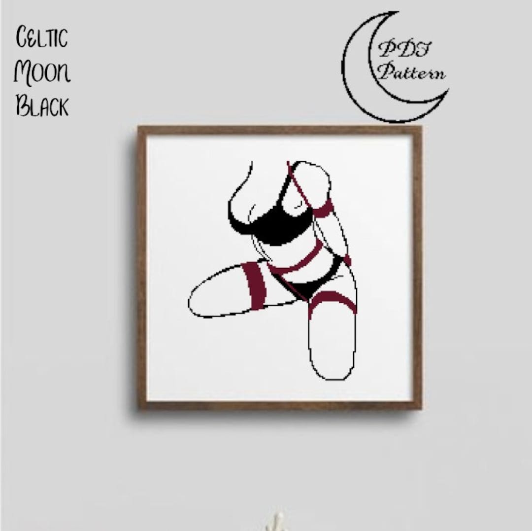 Bondage Girl Cross Stitch Pattern, Bound, Bdsm, Submissive, Cross Stitch Pattern, PDF, Sex ...