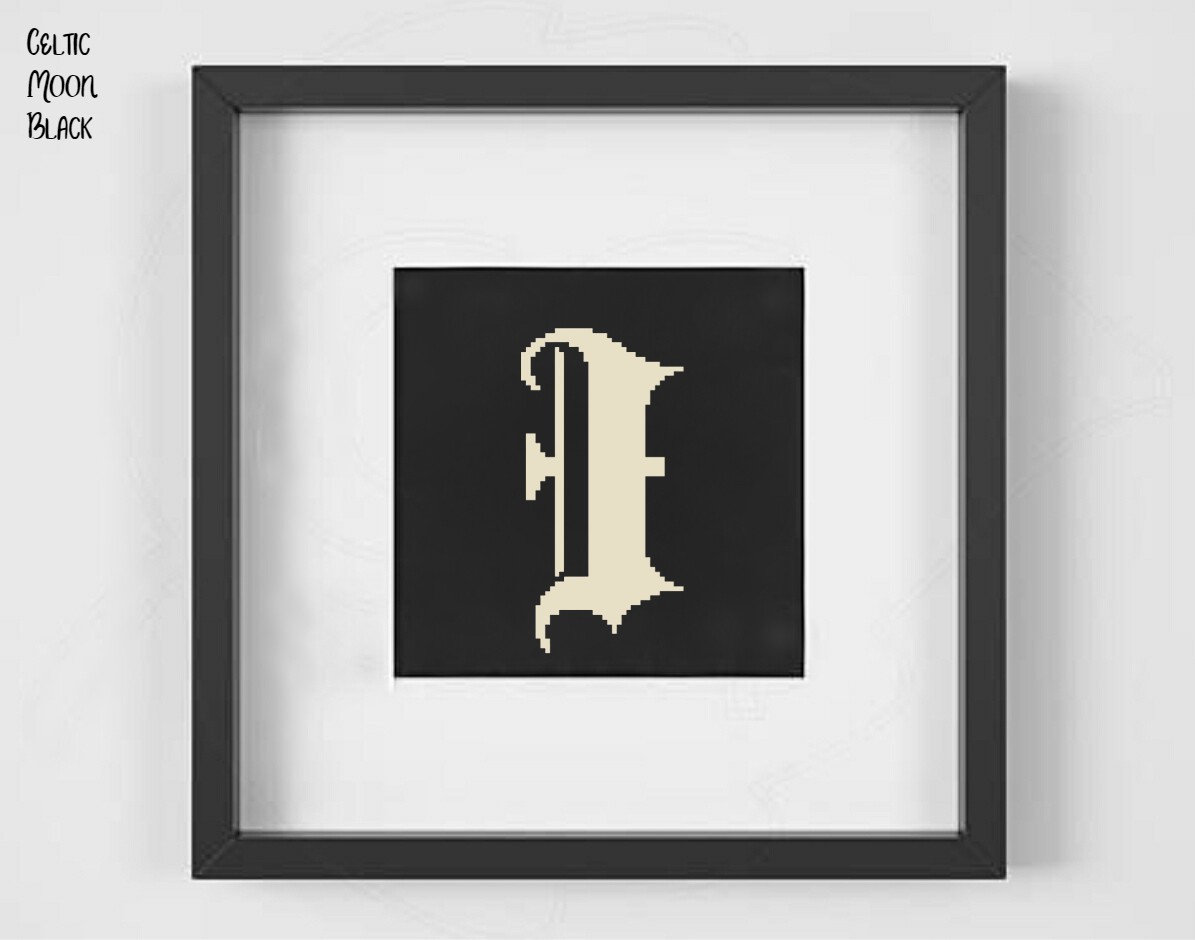 Letter I Cross Stitch Pattern Instant PDF Download Modern - Etsy