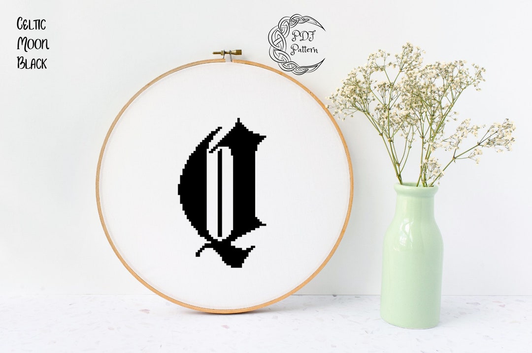 Letter Q Cross Stitch Pattern, Instant PDF Download, Modern, Cross ...