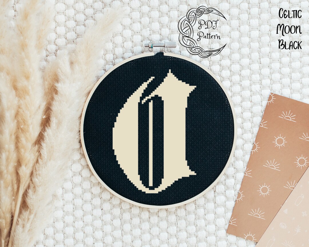 Letter O Cross Stitch Pattern, Instant PDF Download, Modern, Cross ...