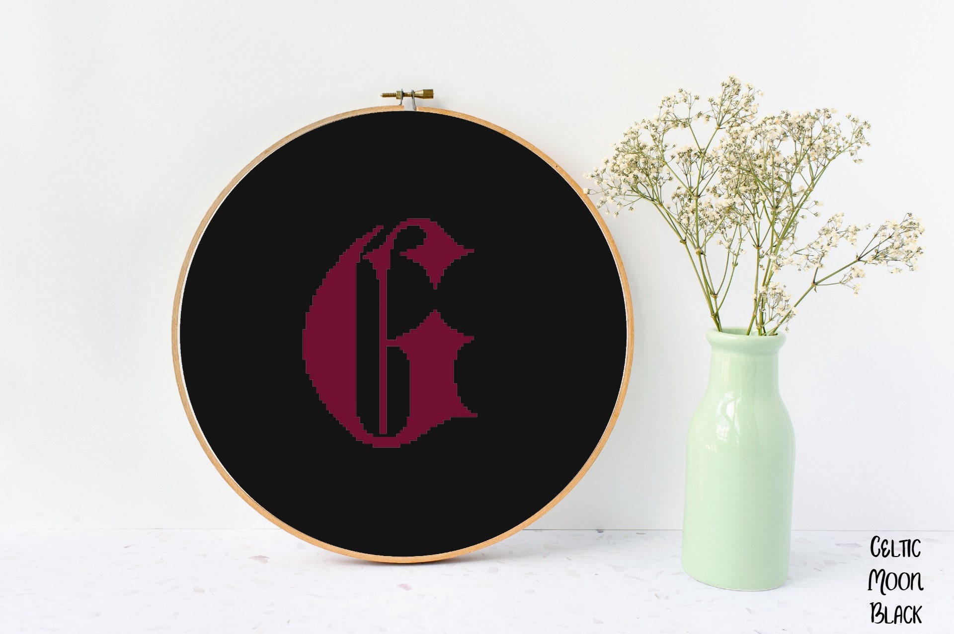 Letter G Cross Stitch Pattern Instant PDF Download Modern - Etsy