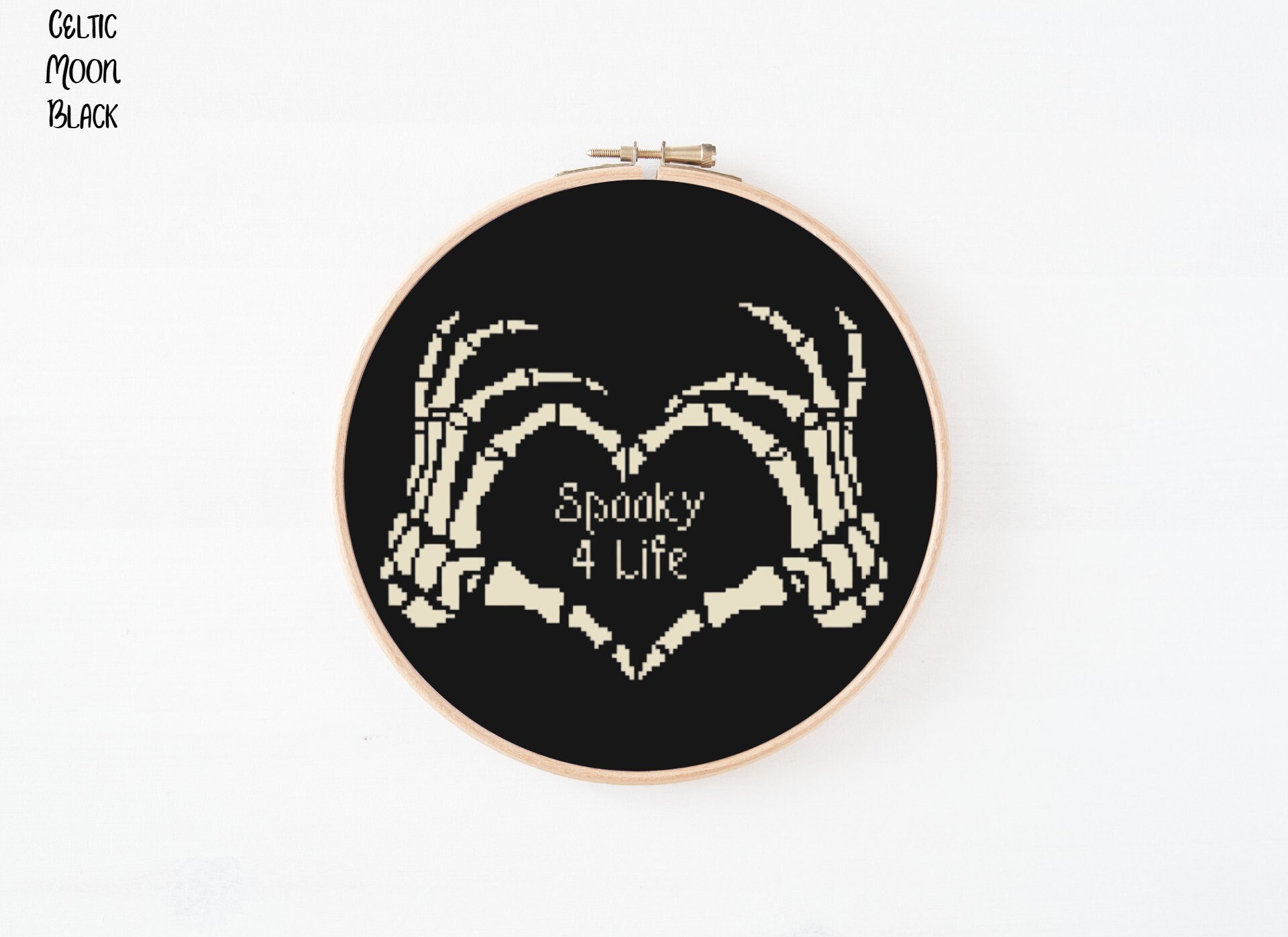 Spooky 4 Life Cross Stitch Pattern Halloween Cross Stitch - Etsy