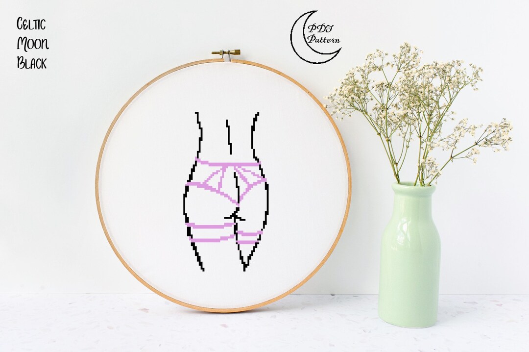 Garter Butt Cross Stitch Pattern Garter Cross Stitch Bum - Etsy