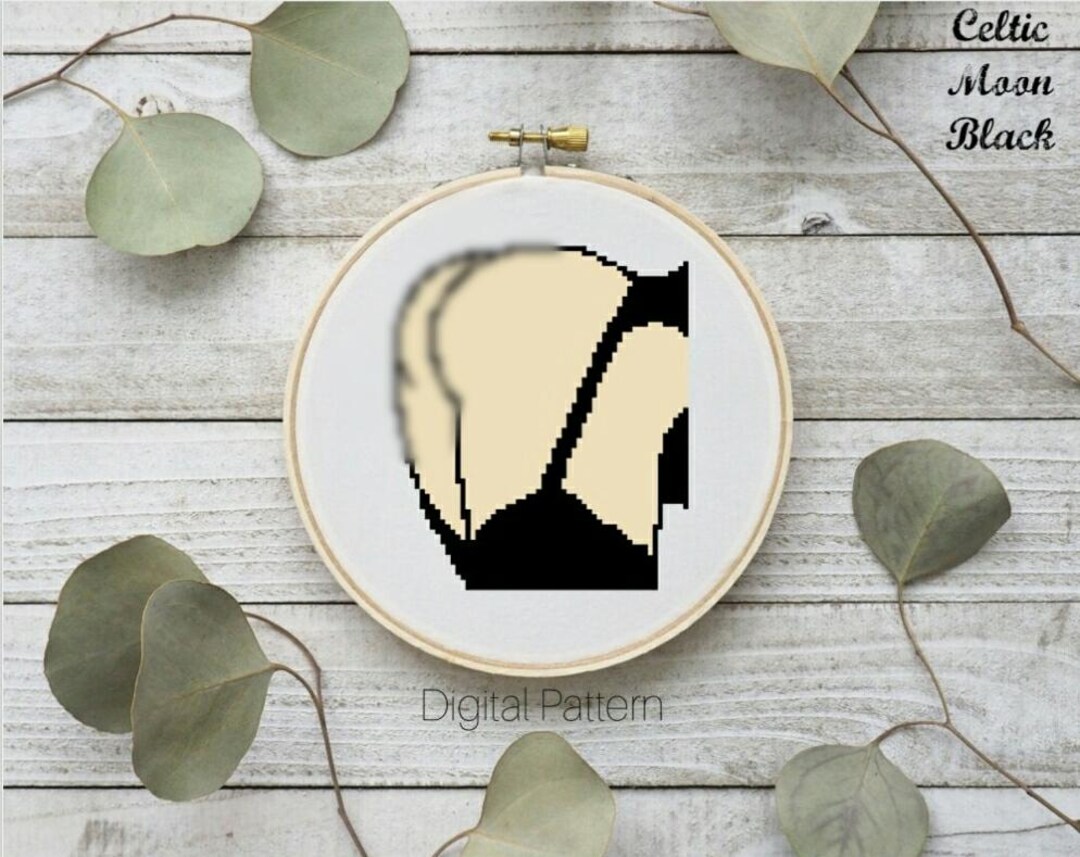 Cheeky Bum Cross Stitch Pattern, Modern Garter Design (digital Item ...