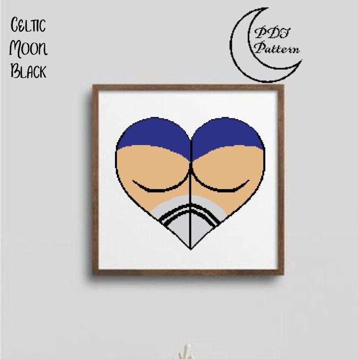 Heart Cross Stitch Pattern Bum Ass Cross Stitch Pattern - Etsy