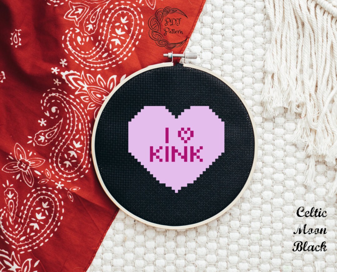 Kink Cross Stitch Pattern, Digital Item, Modern Cross Stitch Pattern ...