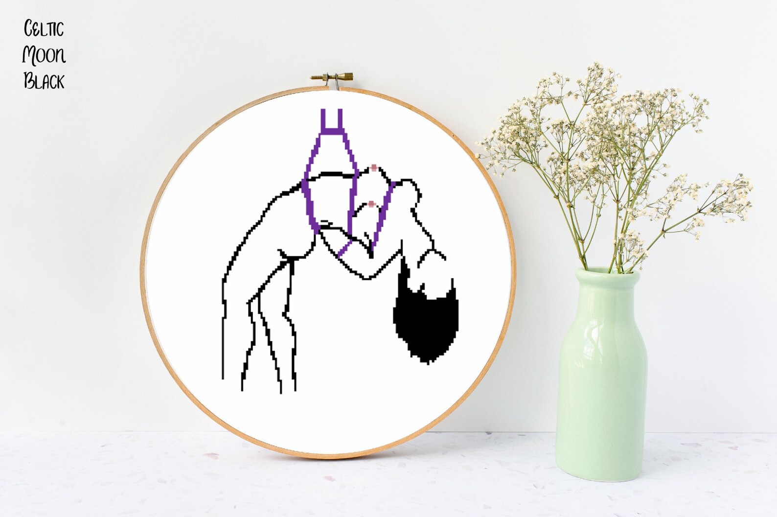 Shibari Cross Stitch Pattern Suspended Bdsm Submissive - Etsy