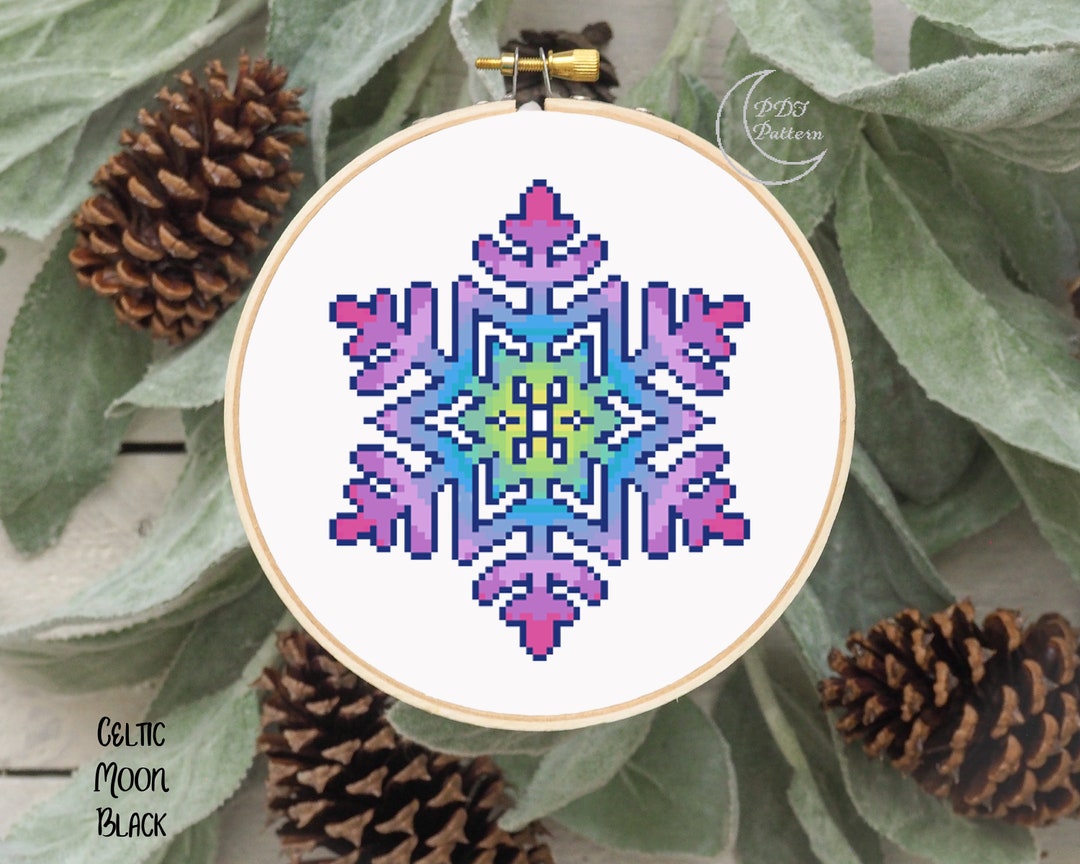 Snowflake Cross Stitch Pattern, Christmas, PDF, Cross Stitch, Pattern ...