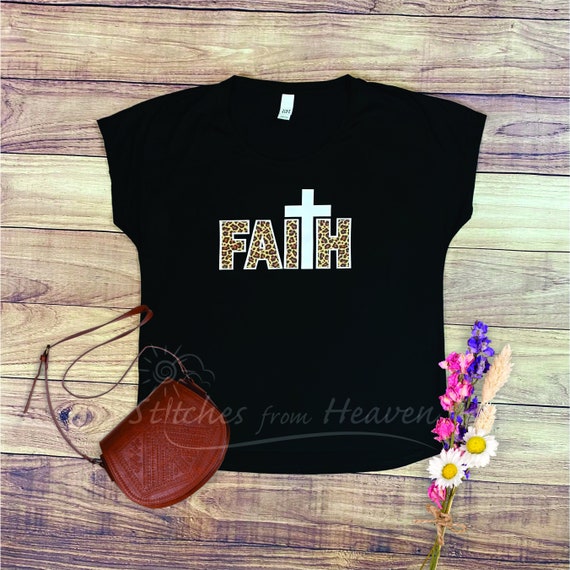 Cheetah Faith Cross - Etsy
