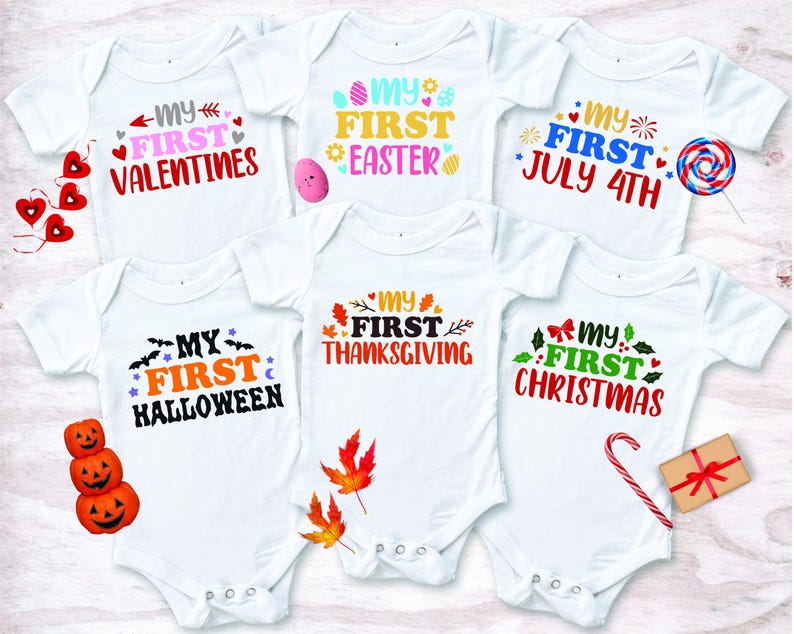 Baby's First Holiday Onesie - Etsy