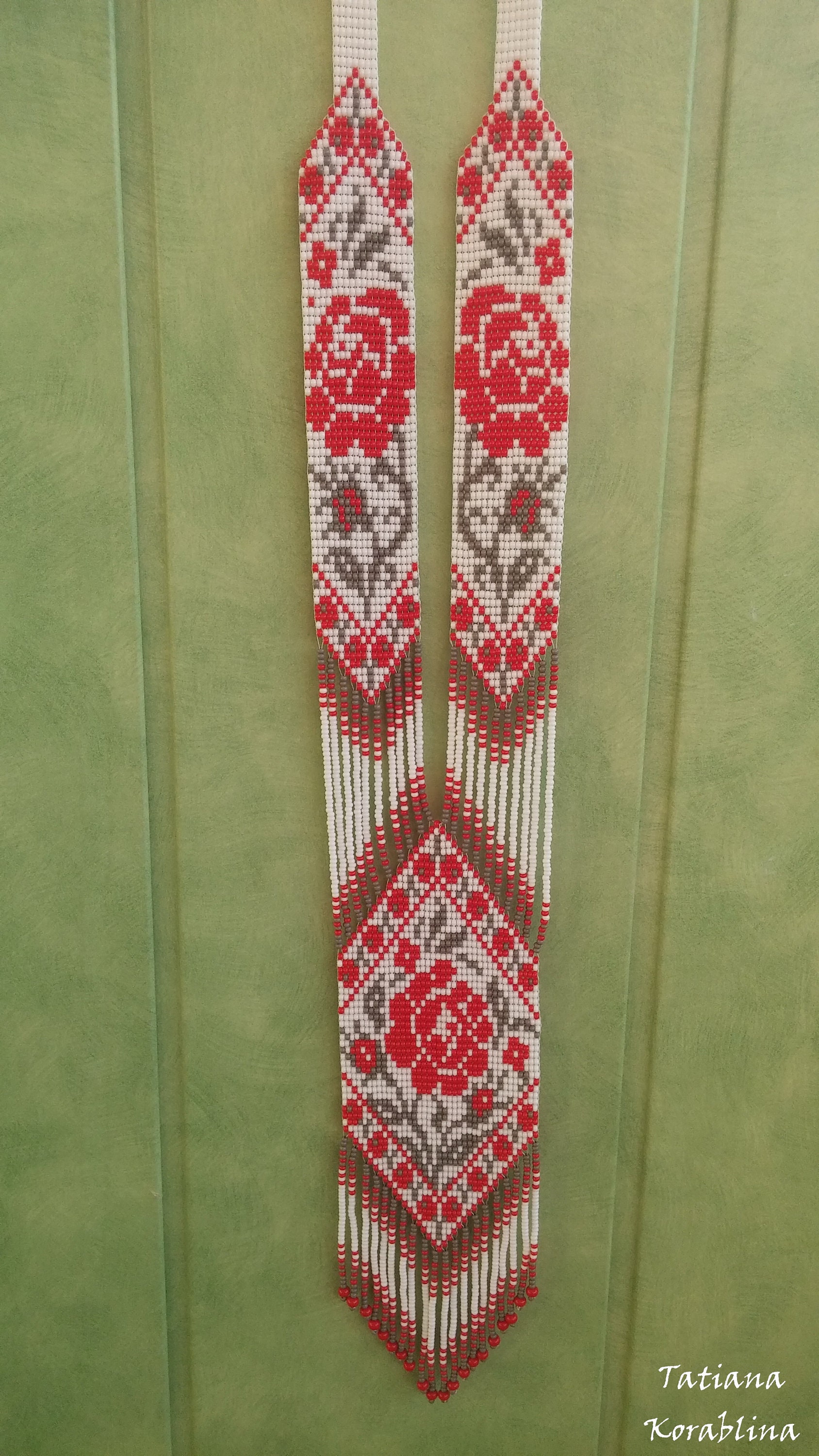 Gerdan Ukrainian Traditional Necklace Ethnic Woven Beaded - Etsy