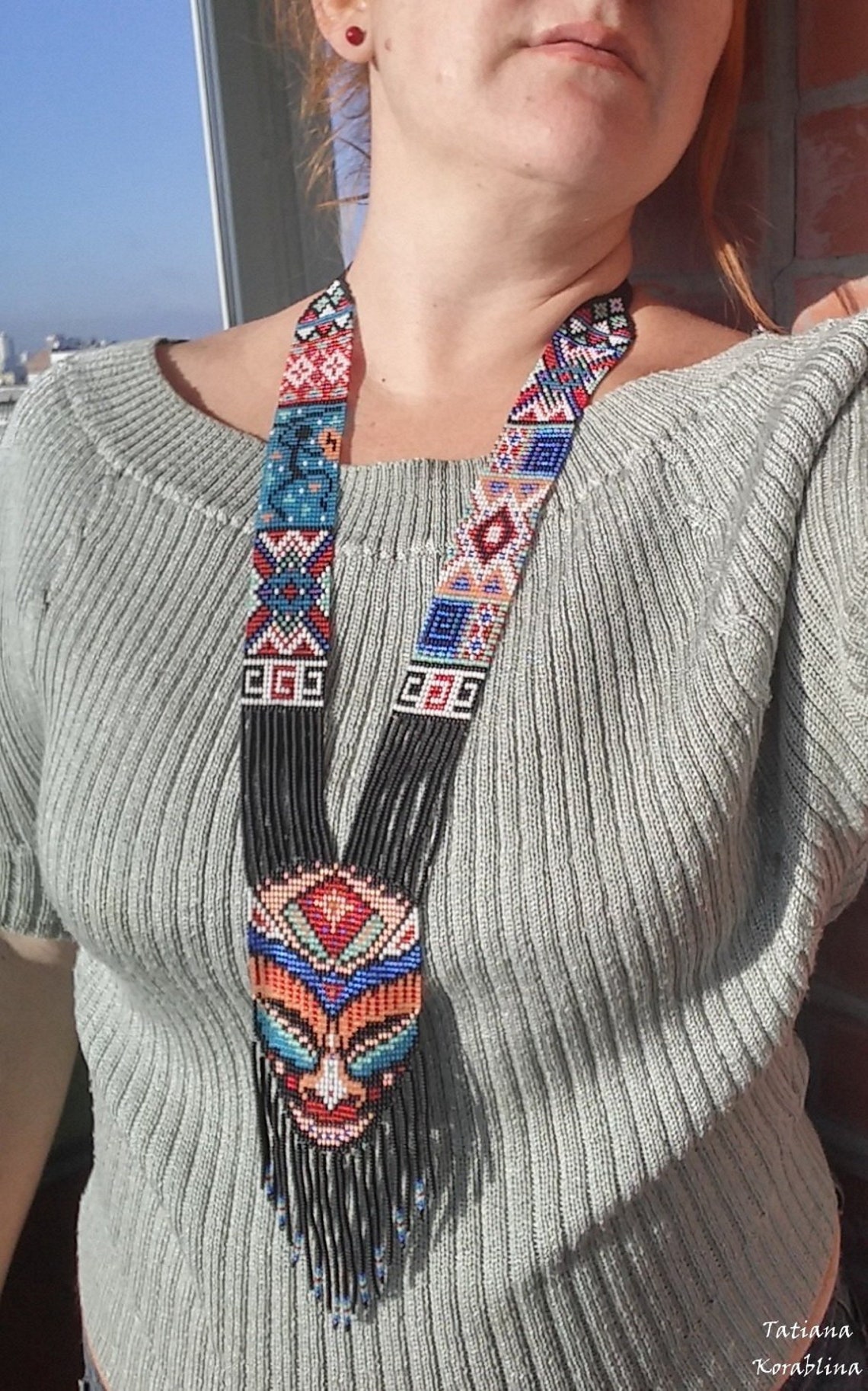 Gerdan Ukrainian Traditional Ethnic Necklace Bead Loom - Etsy