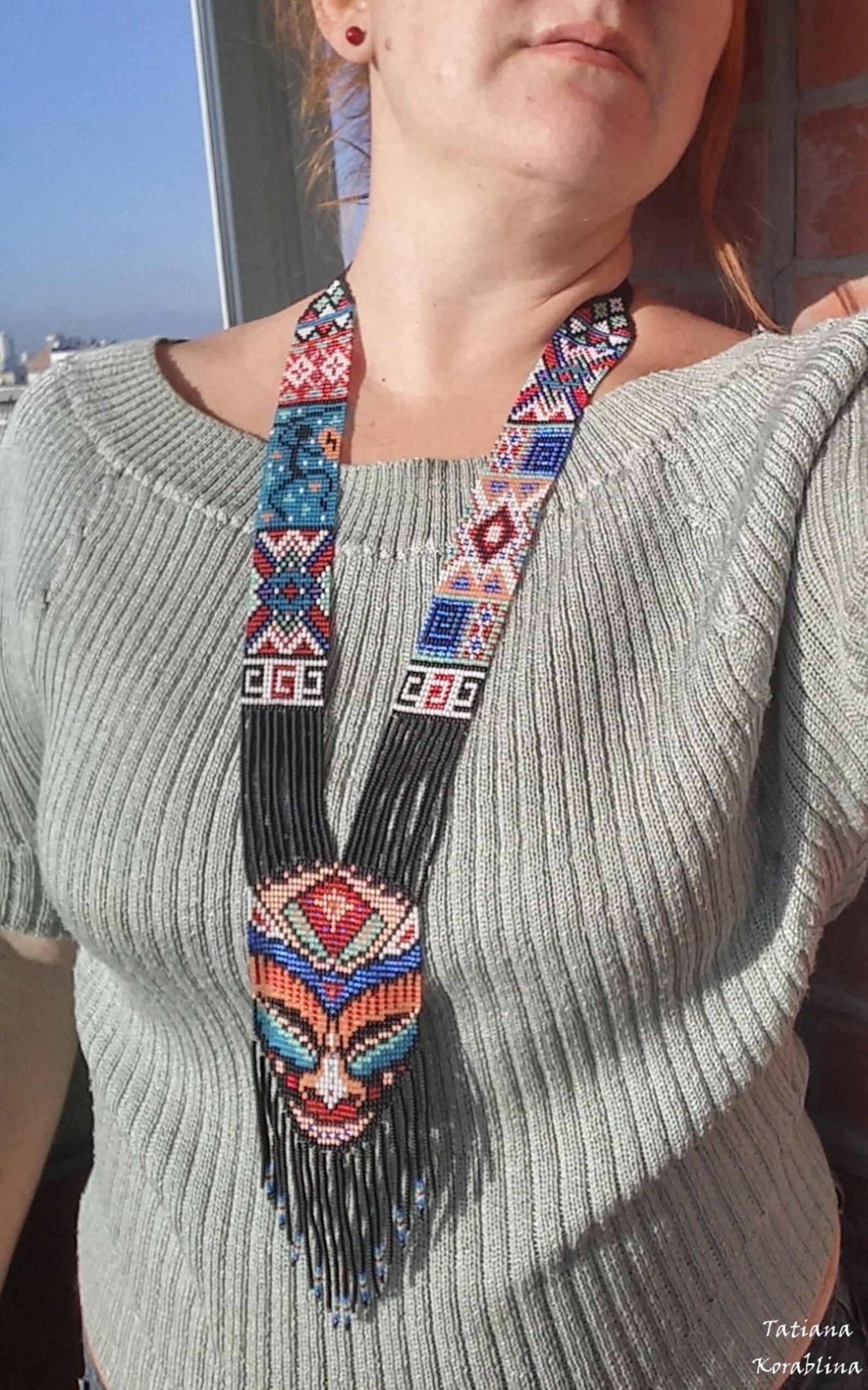 Gerdan Ukrainian Traditional Ethnic Necklace Bead Loom - Etsy