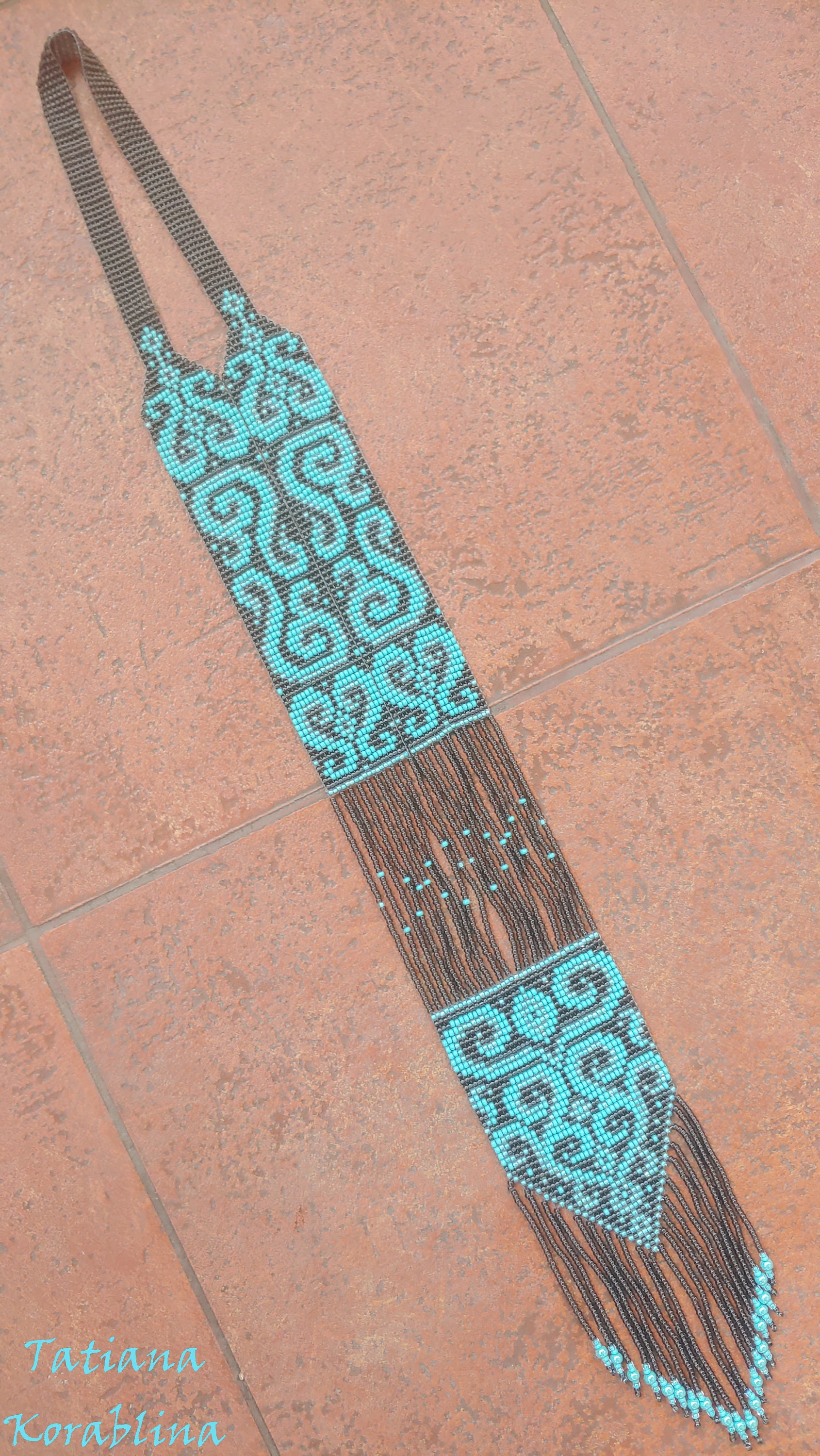 Gerdan Ukrainian Traditional necklace ethnic necklace Long | Etsy