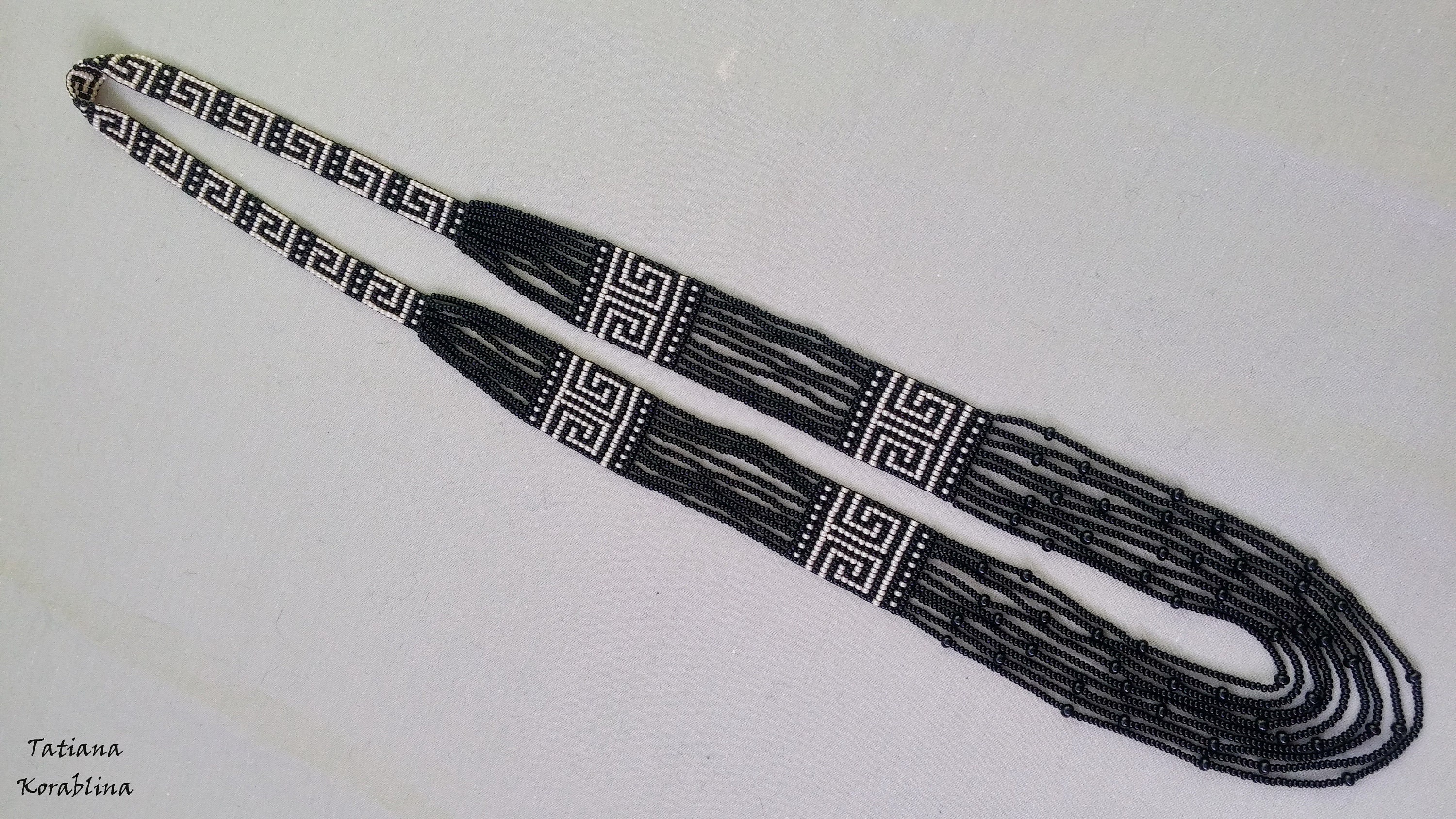 Gerdan Ukrainian Traditional Necklace Ethnic Bead Loom Long | Etsy