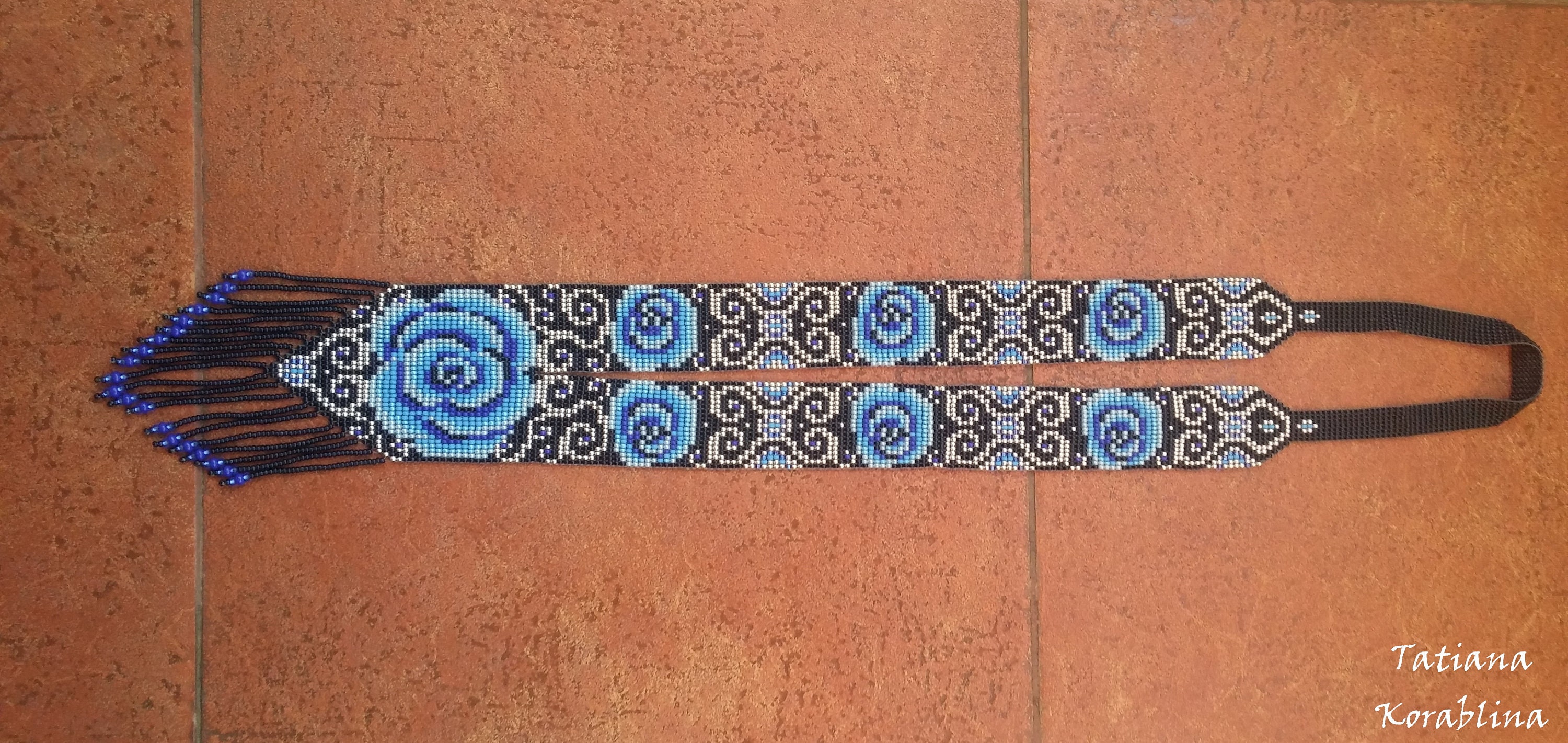 Ukrainian Beaded Winter Flower Gerdan Necklace Bead Loom | Etsy