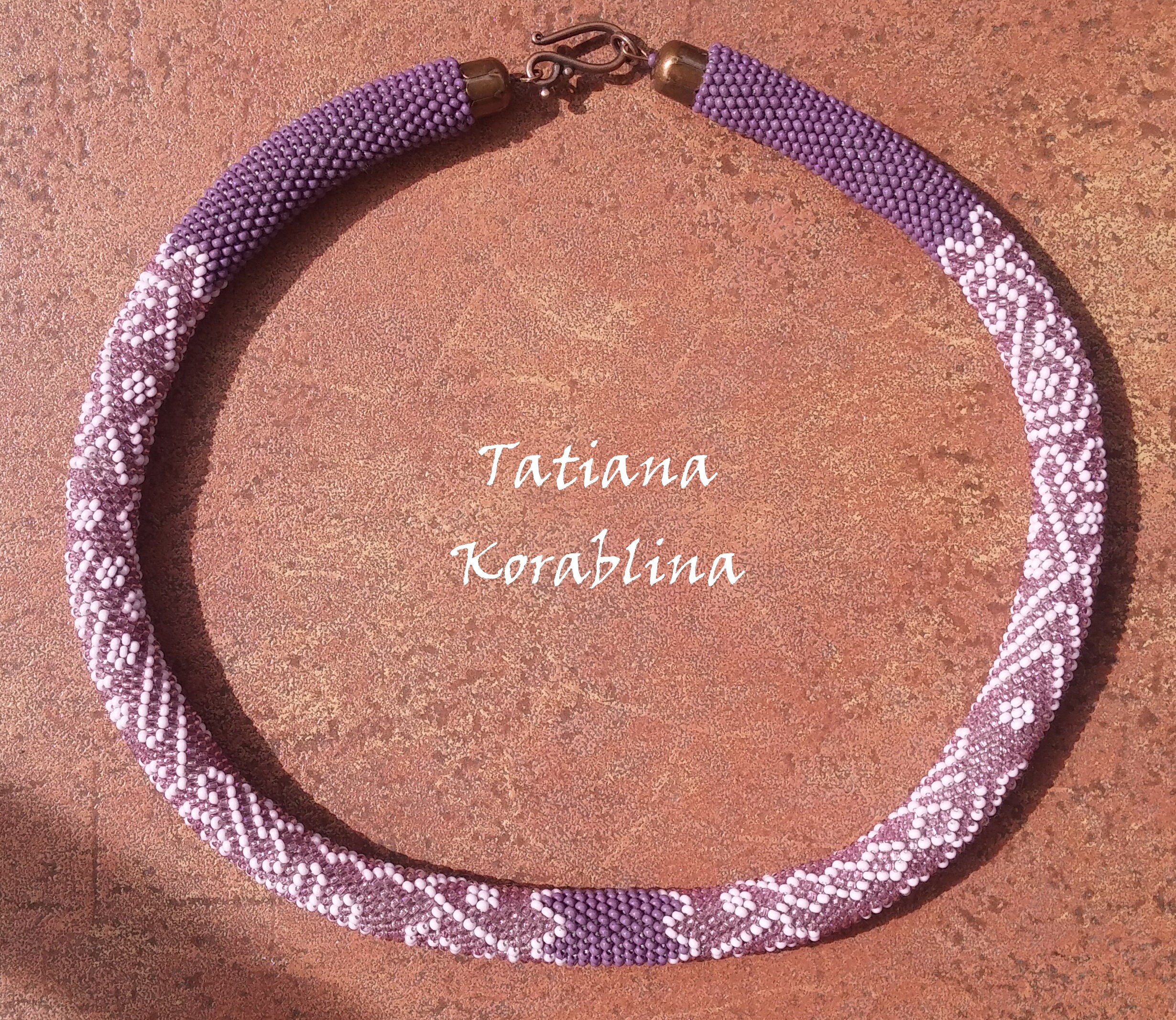 Ukrainian Traditional Flower bead Crochet Necklace Seed bead | Etsy