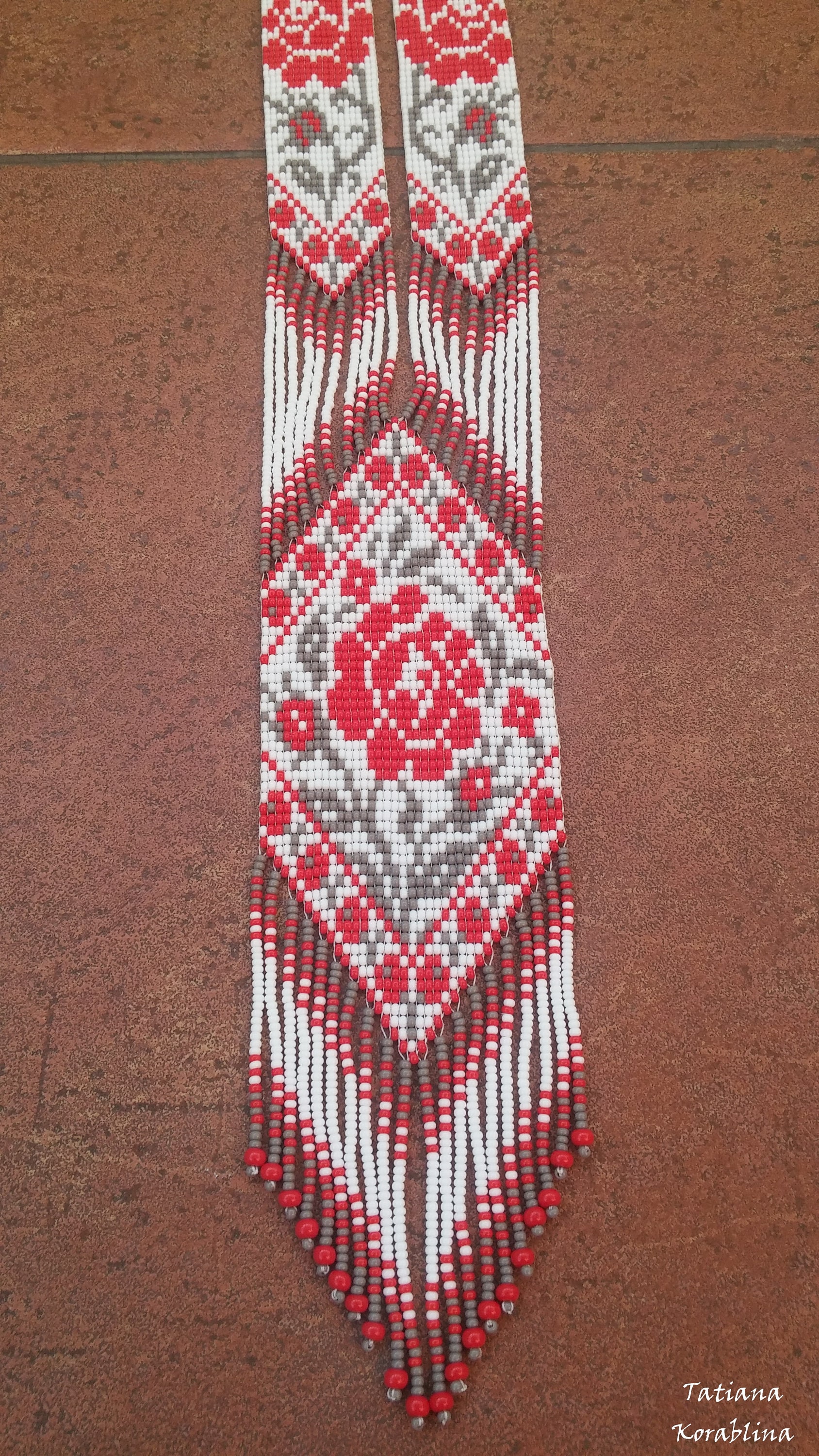 Gerdan Ukrainian Traditional Necklace Ethnic Woven Beaded - Etsy