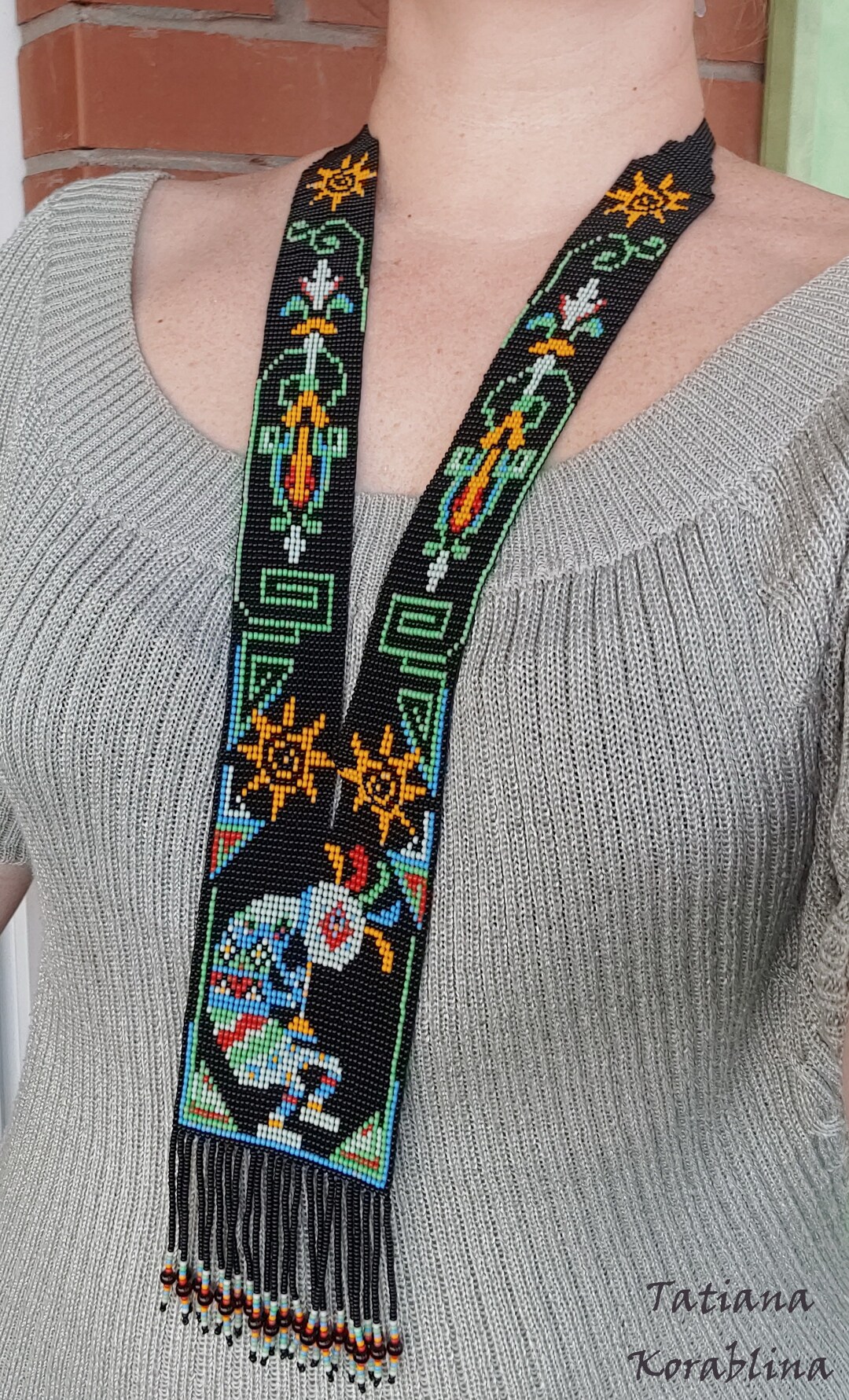 Gerdan Ukrainian Traditional Native American Ethnic Necklace - Etsy