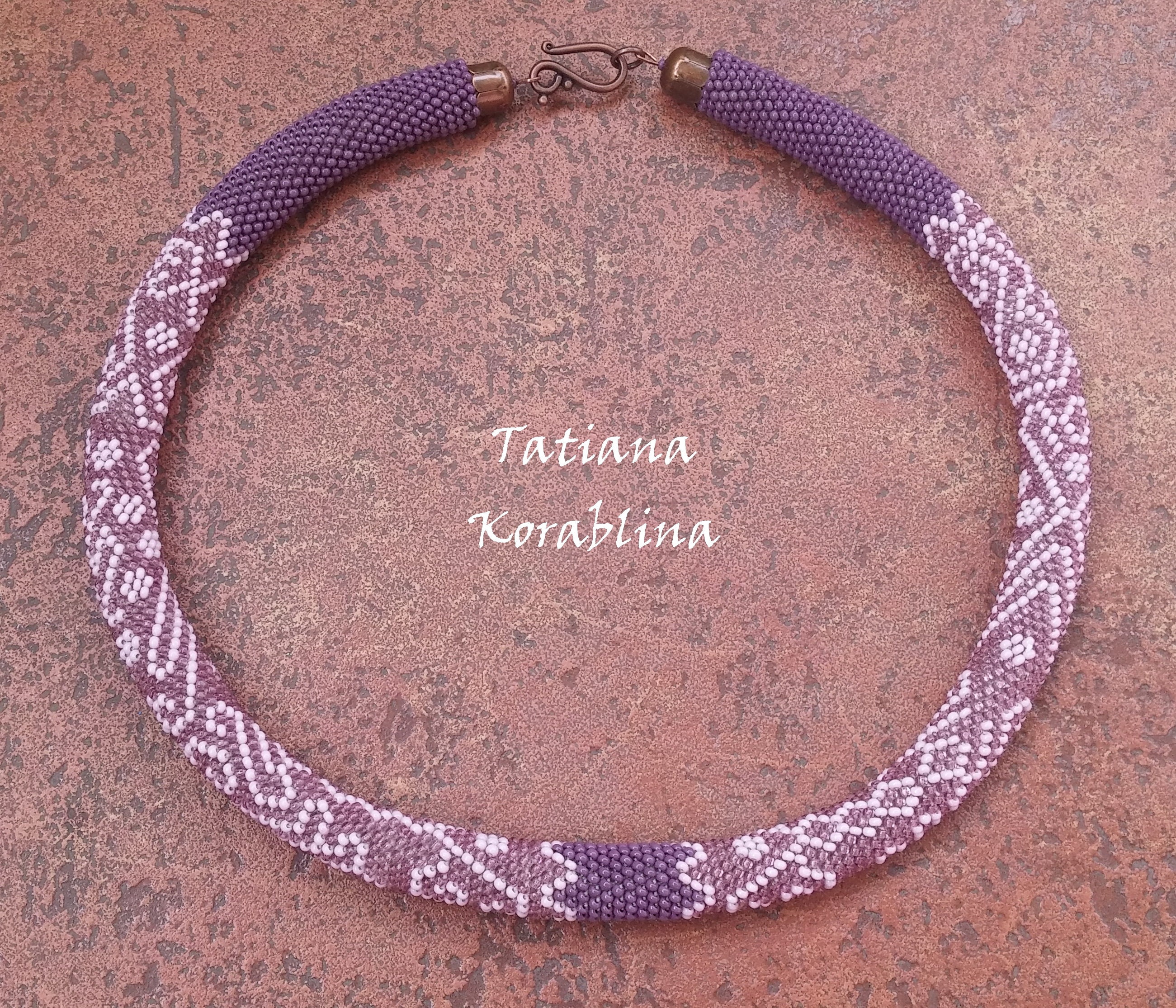 Ukrainian Traditional Flower bead Crochet Necklace Seed bead | Etsy