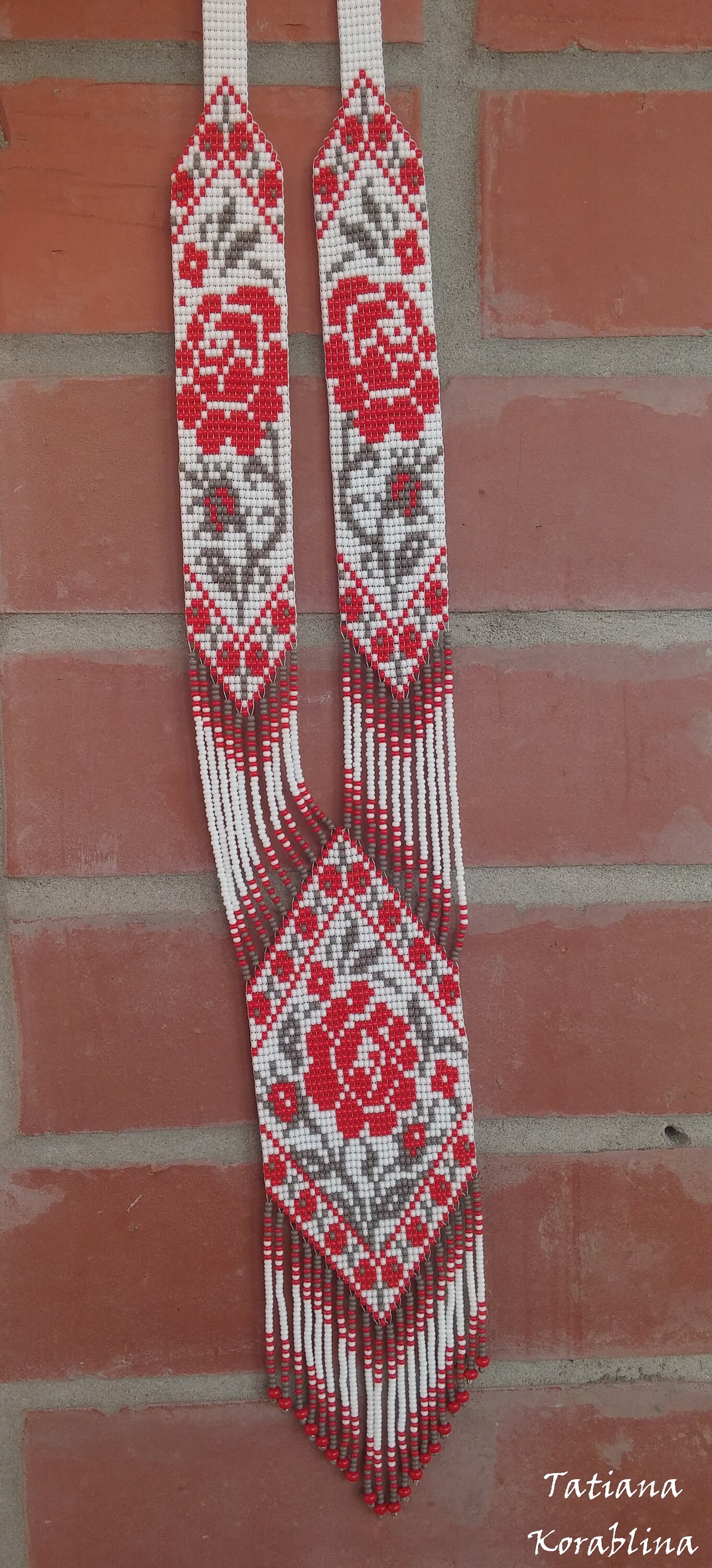 Gerdan Ukrainian Traditional Necklace Ethnic Woven Beaded - Etsy