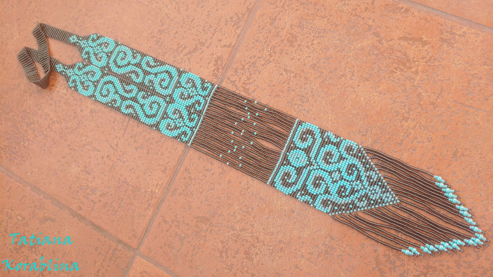 Gerdan Ukrainian Traditional necklace ethnic necklace Long | Etsy