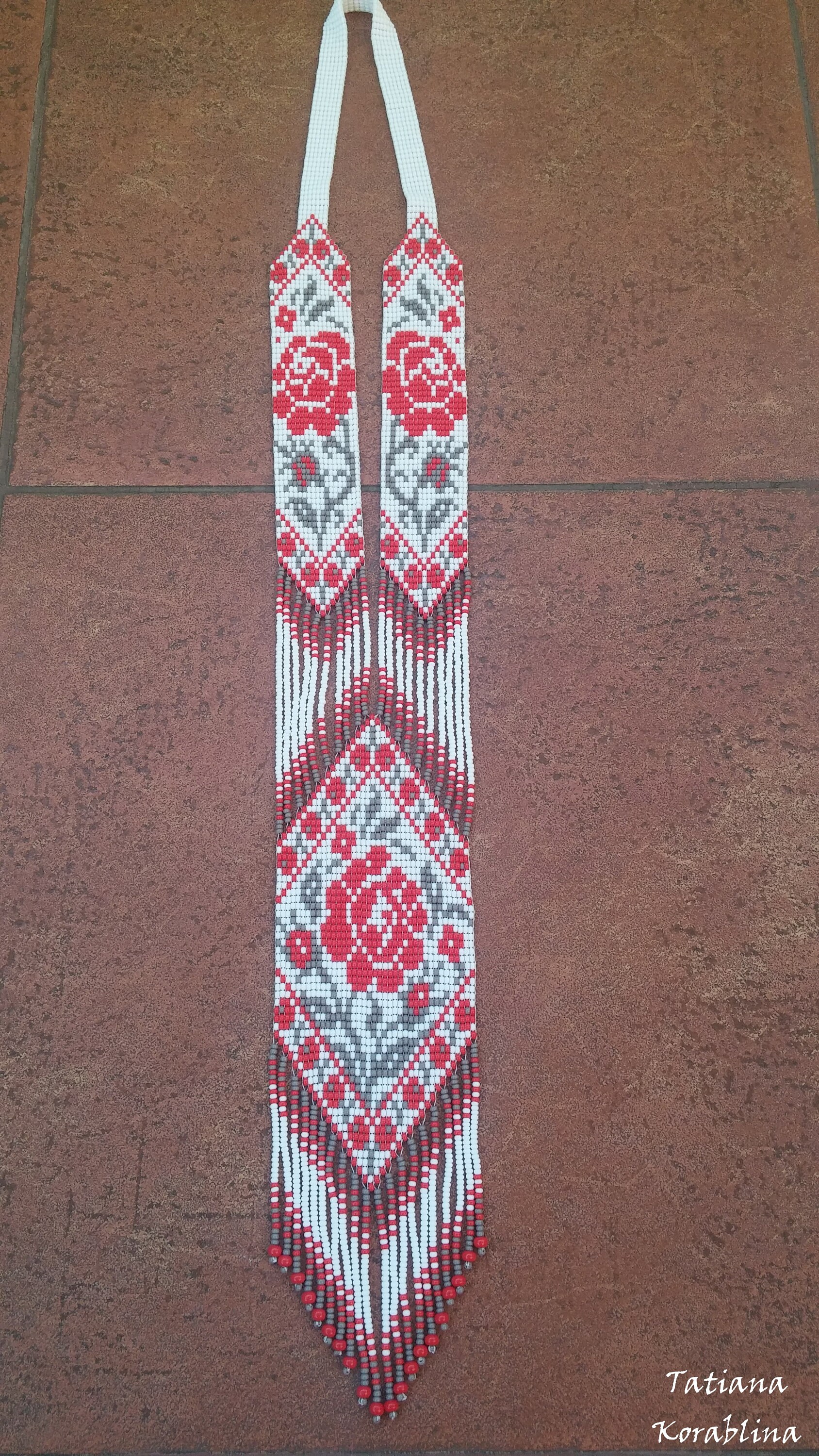Gerdan Ukrainian Traditional Necklace Ethnic Woven Beaded - Etsy