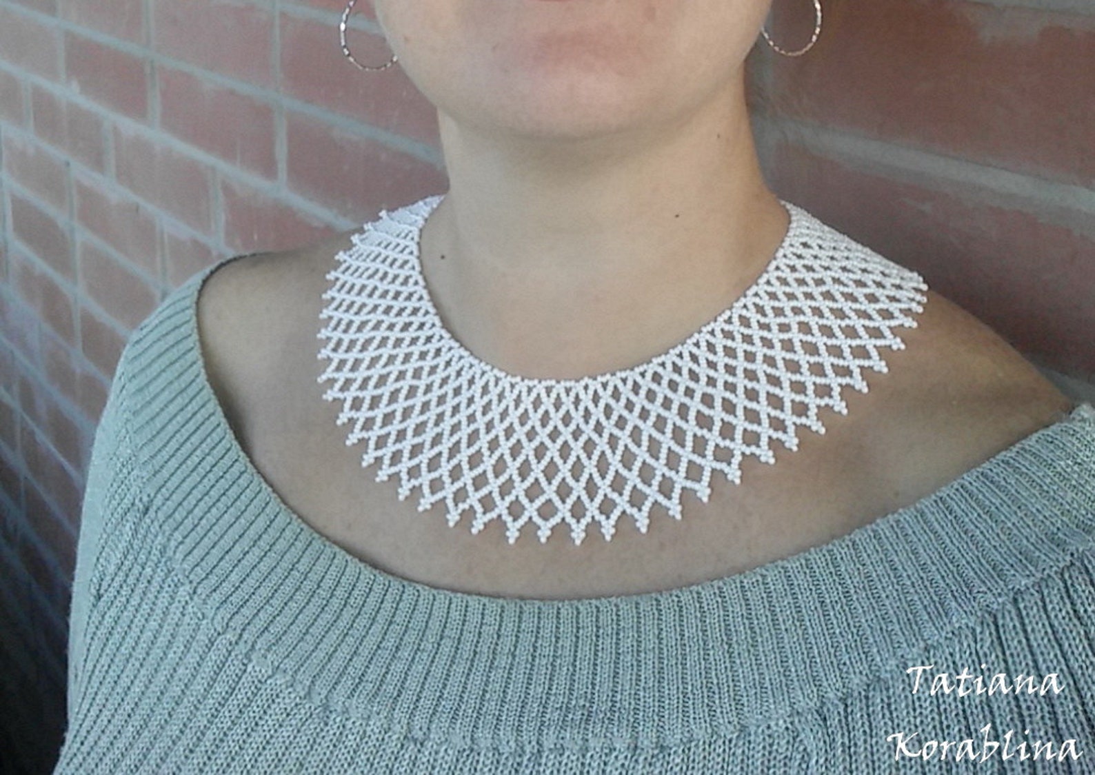 Ginsburg Collar RBG Necklace Beaded Classic Seedbead Necklace - Etsy