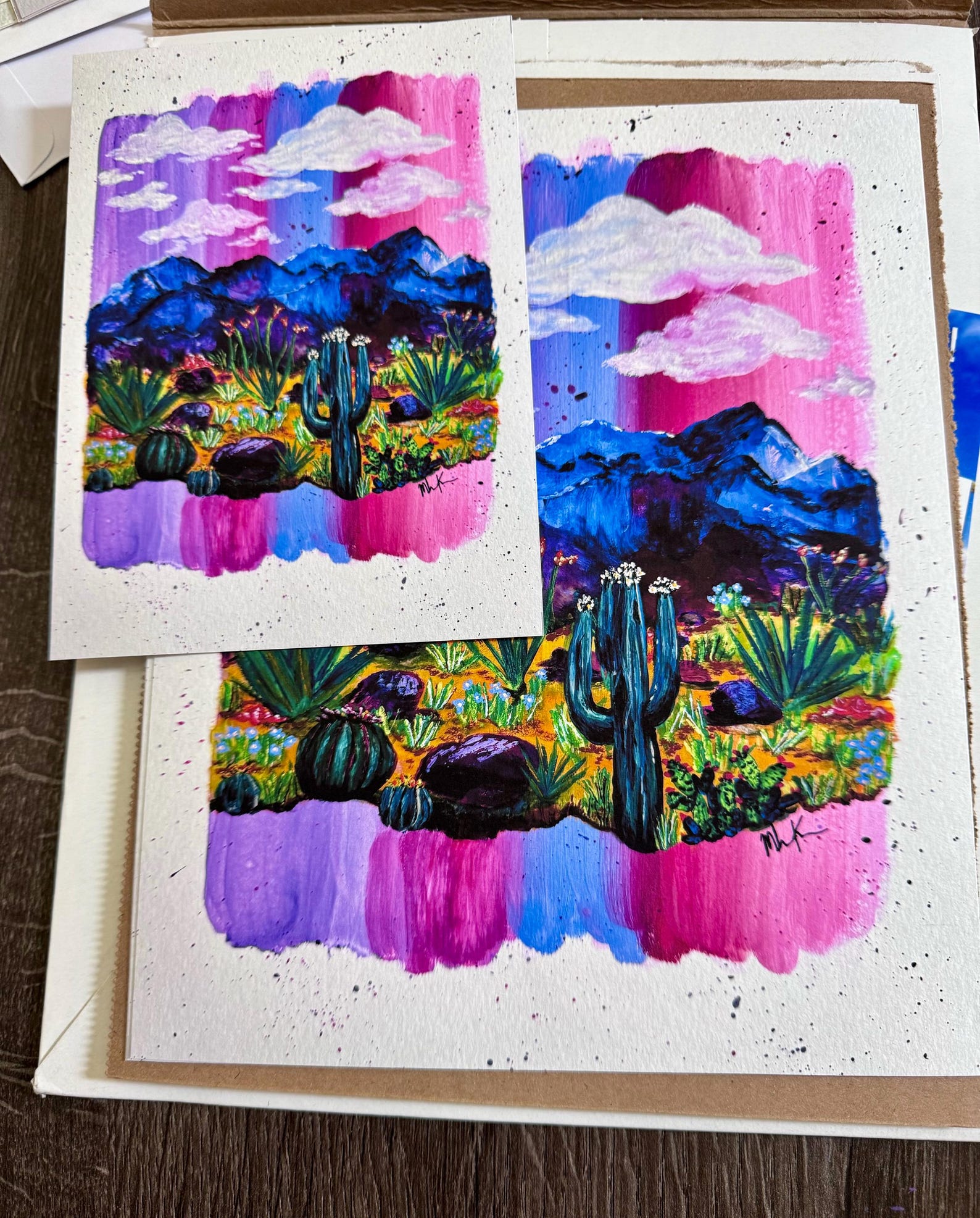 Spring Showers, Desert Flowers Art Print - Etsy