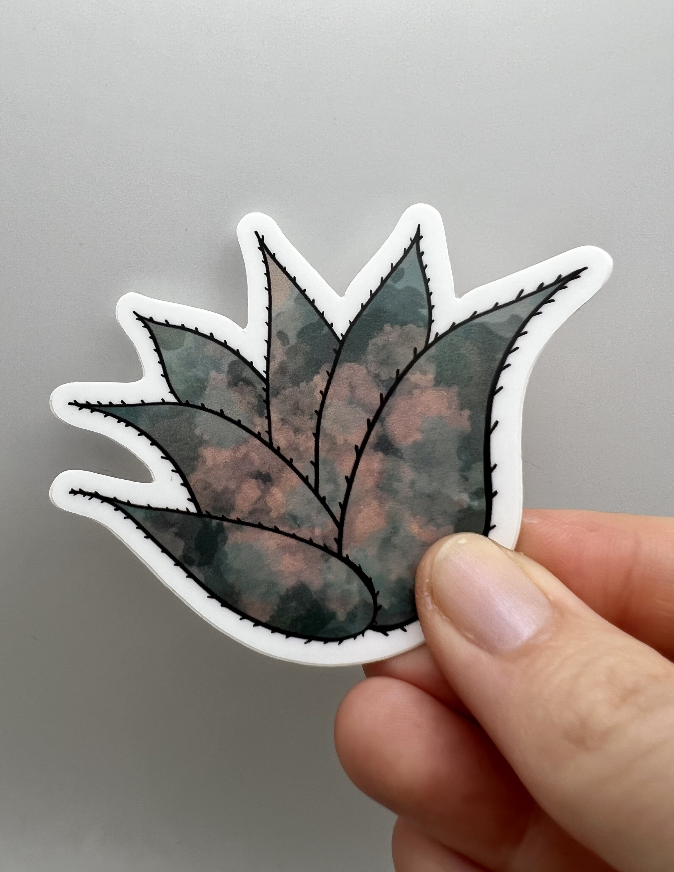 Tie Dye Agave Plant Sticker, Weatherproof Vinyl - Etsy