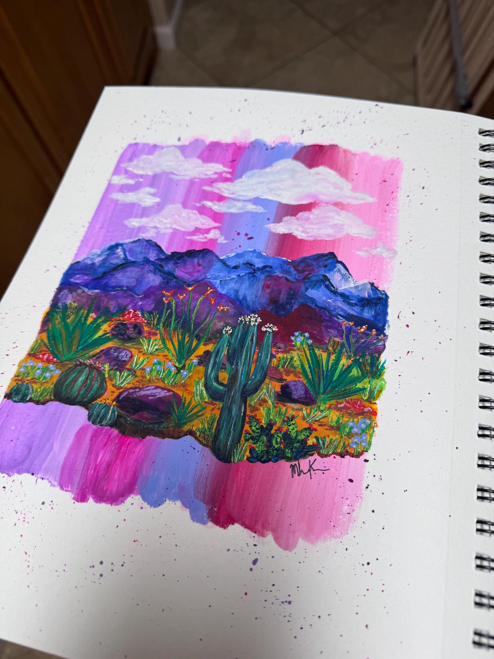 Spring Showers, Desert Flowers Art Print - Etsy
