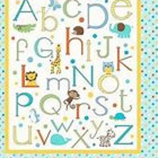Alphabet Fabric - Etsy