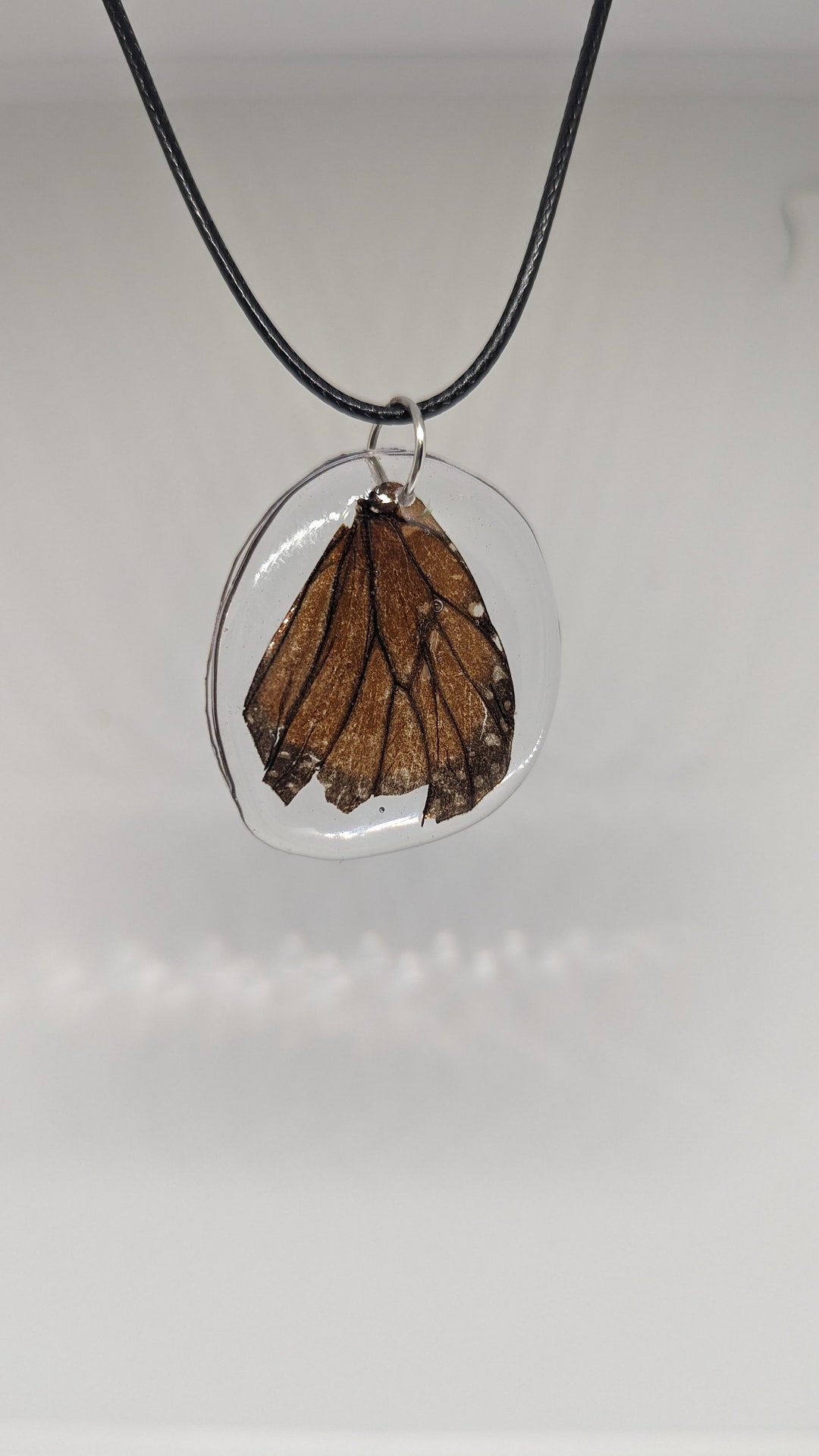 Real Monarch Butterfly Wing Necklace 2 - Etsy