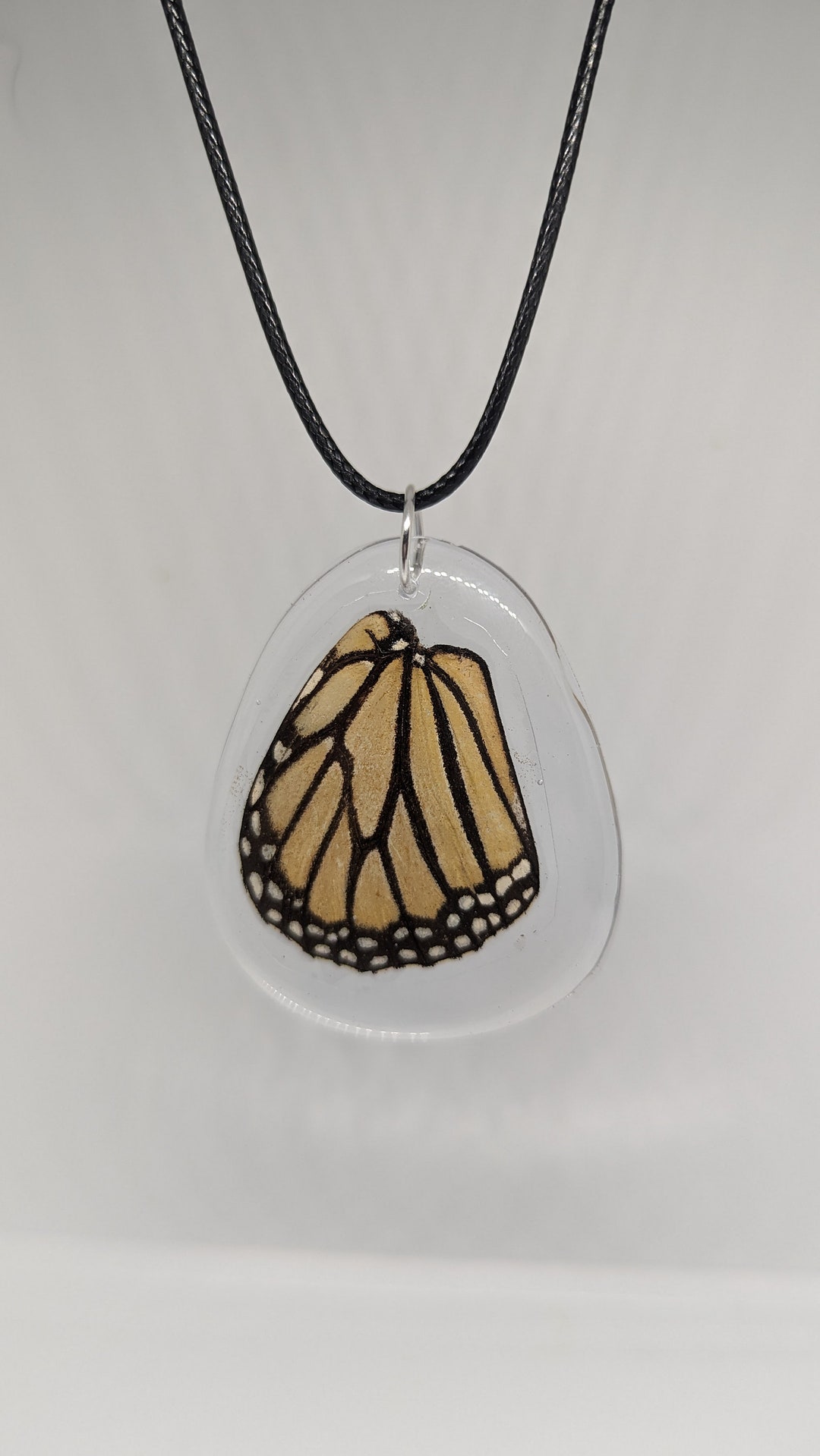 Real Monarch Butterfly Wing Necklace 5 - Etsy